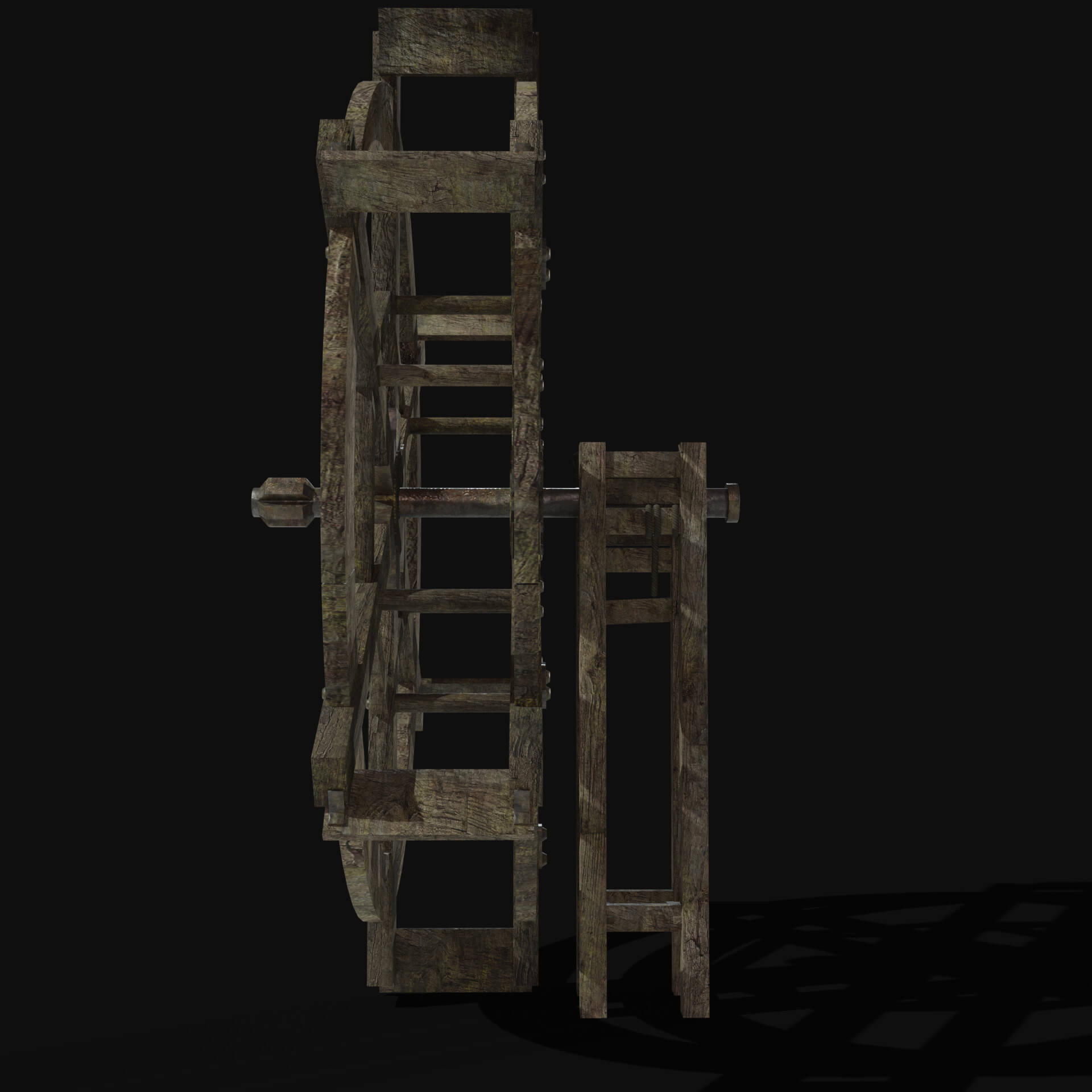 Watermill Wheel Mill Collection - 3D Model by Enterables