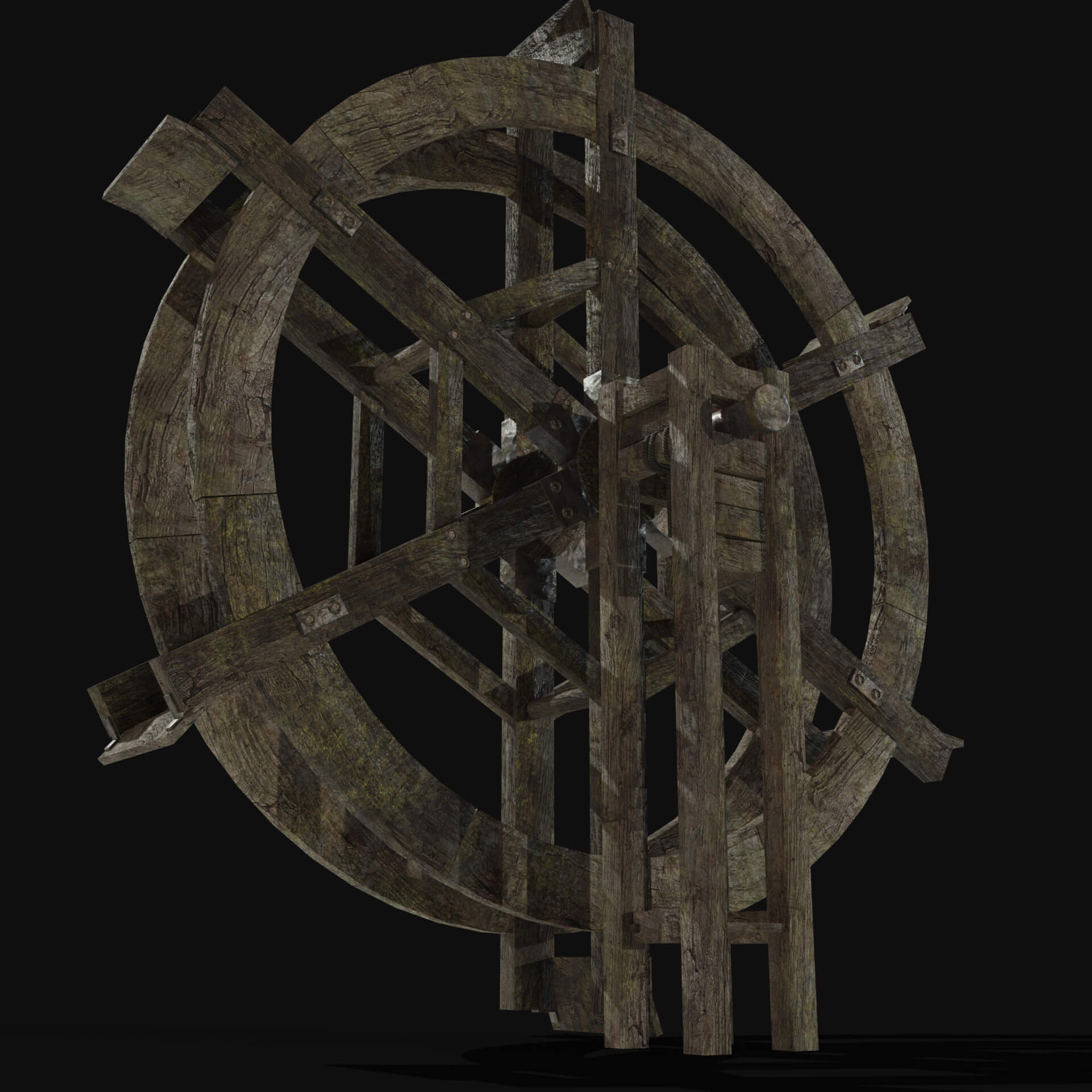Watermill Wheel Mill Collection - 3D Model by Enterables