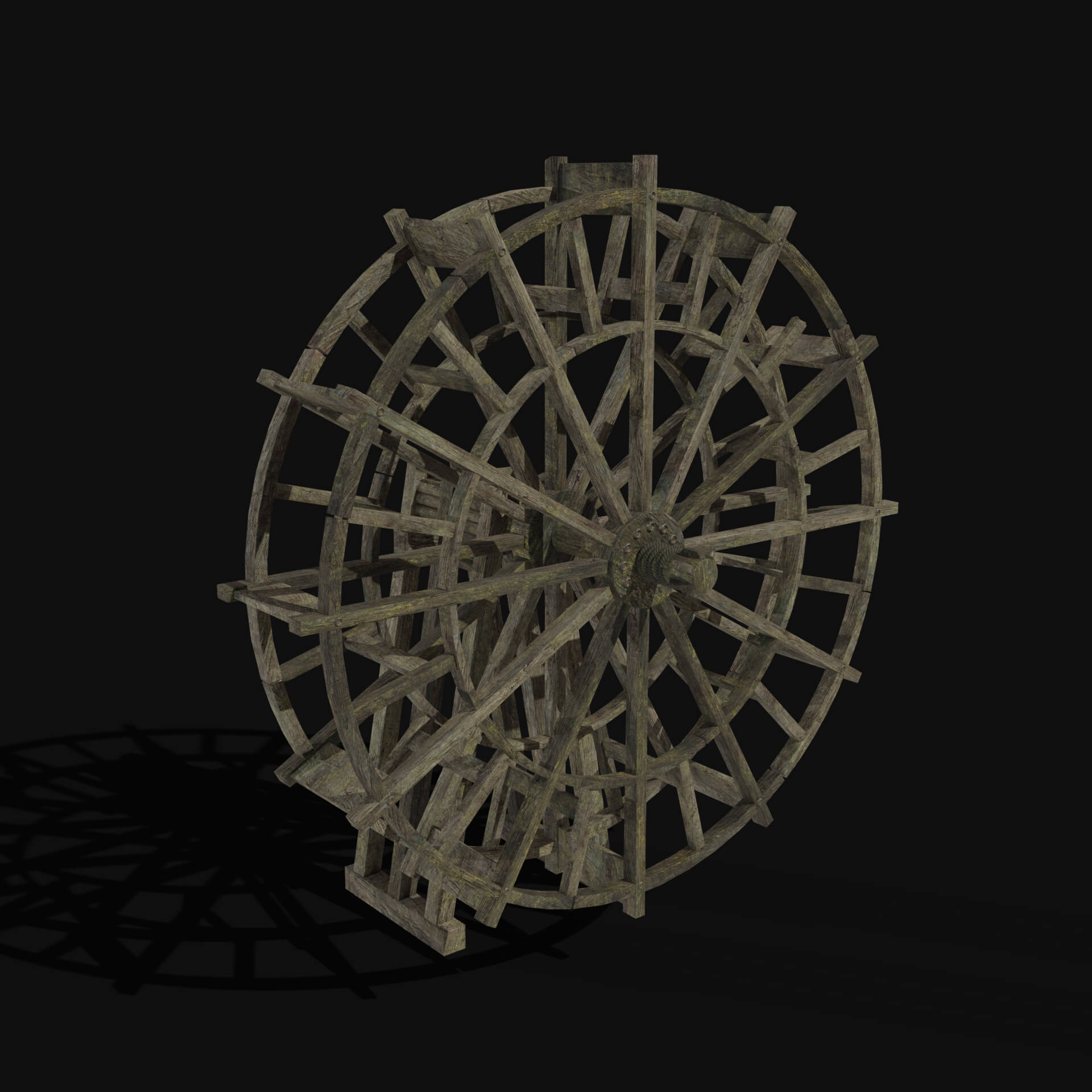 Watermill Wheel Mill Collection - 3D Model by Enterables