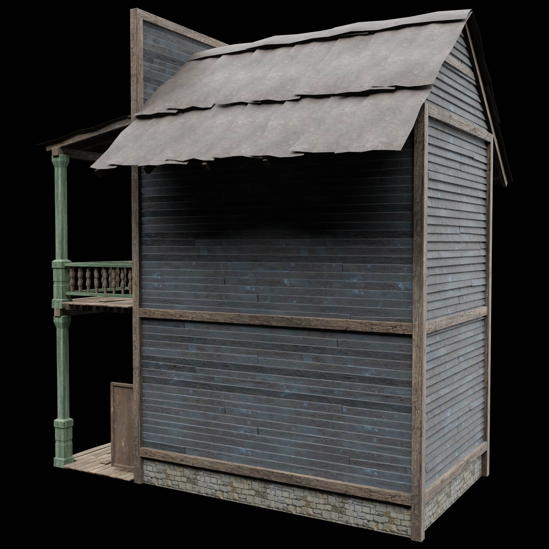 Wild West Western House Hut Cottage Cabin Collection - 3D Model by ...