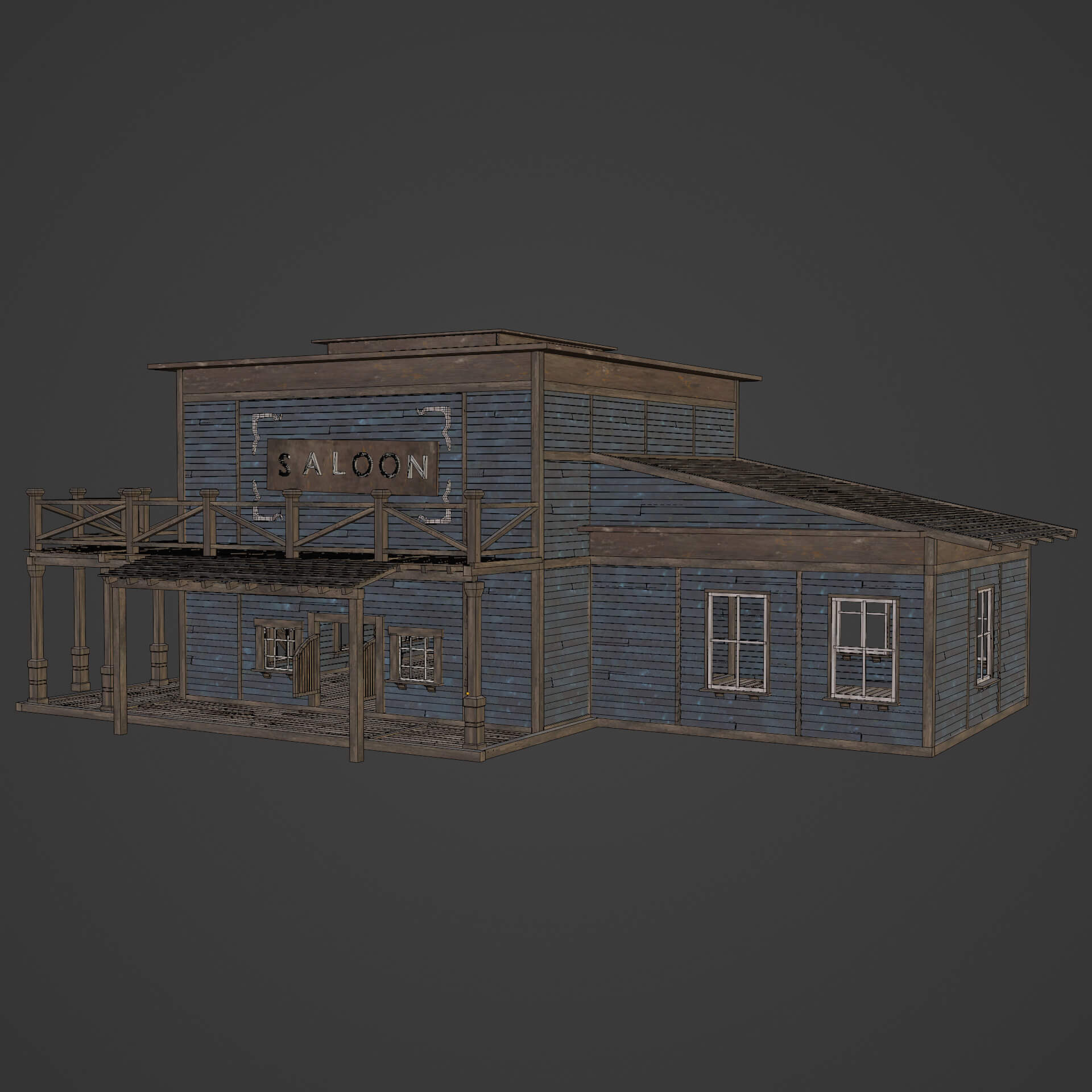 Wild West Western Saloon Bar Pub Collection - 3D Model by Enterables