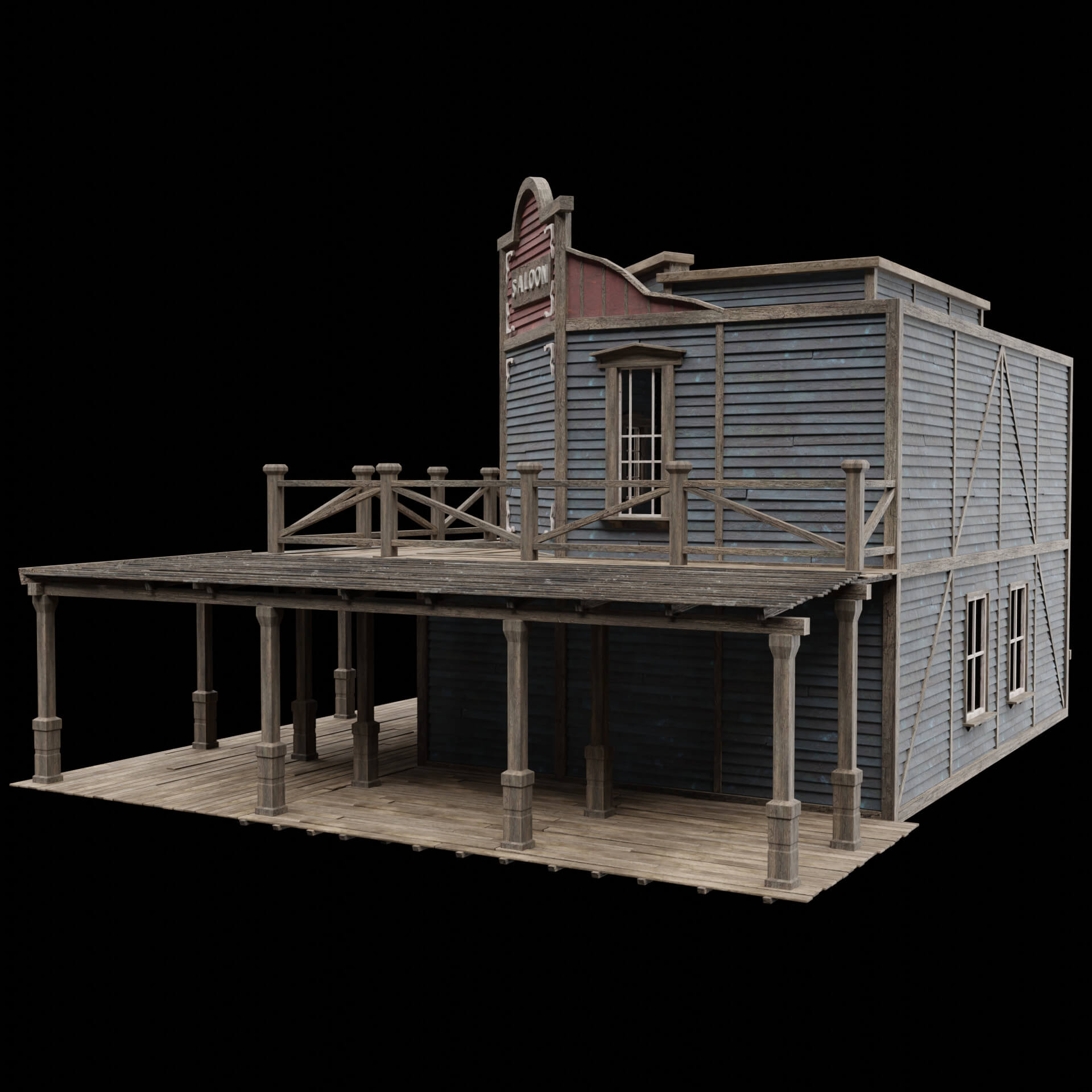 Wild West Western Saloon Bar Pub Collection - 3D Model by Enterables