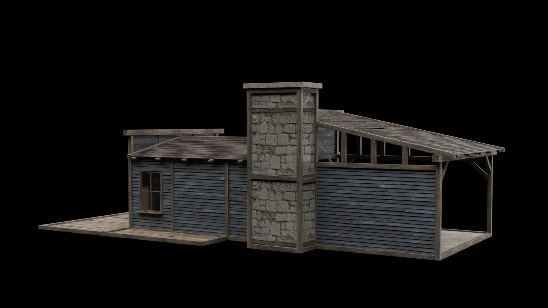 Wild West Western Warehouse Workshop Collection - 3D Model by Enterables