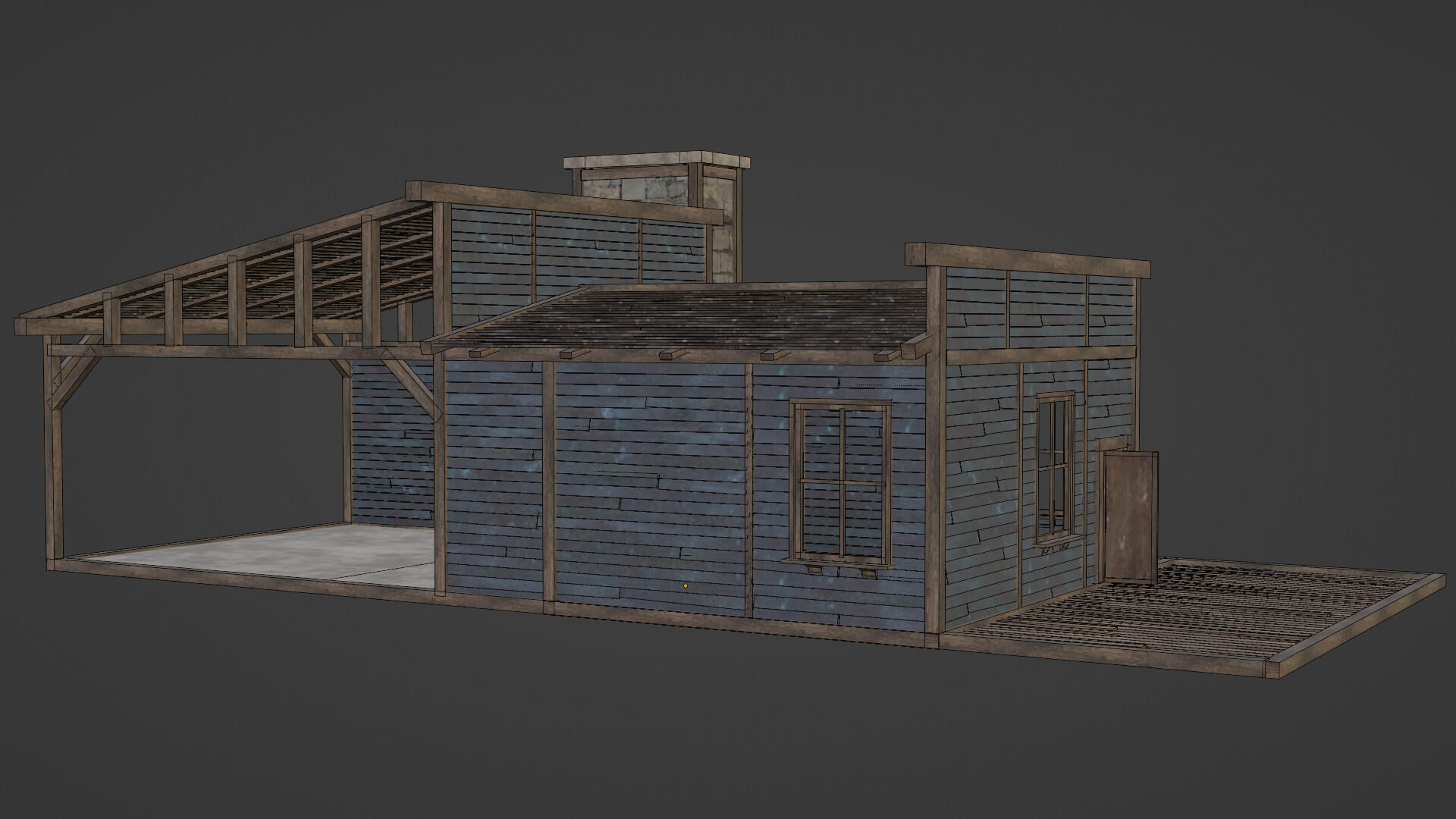 Wild West Western Warehouse Workshop Collection - 3D Model by Enterables