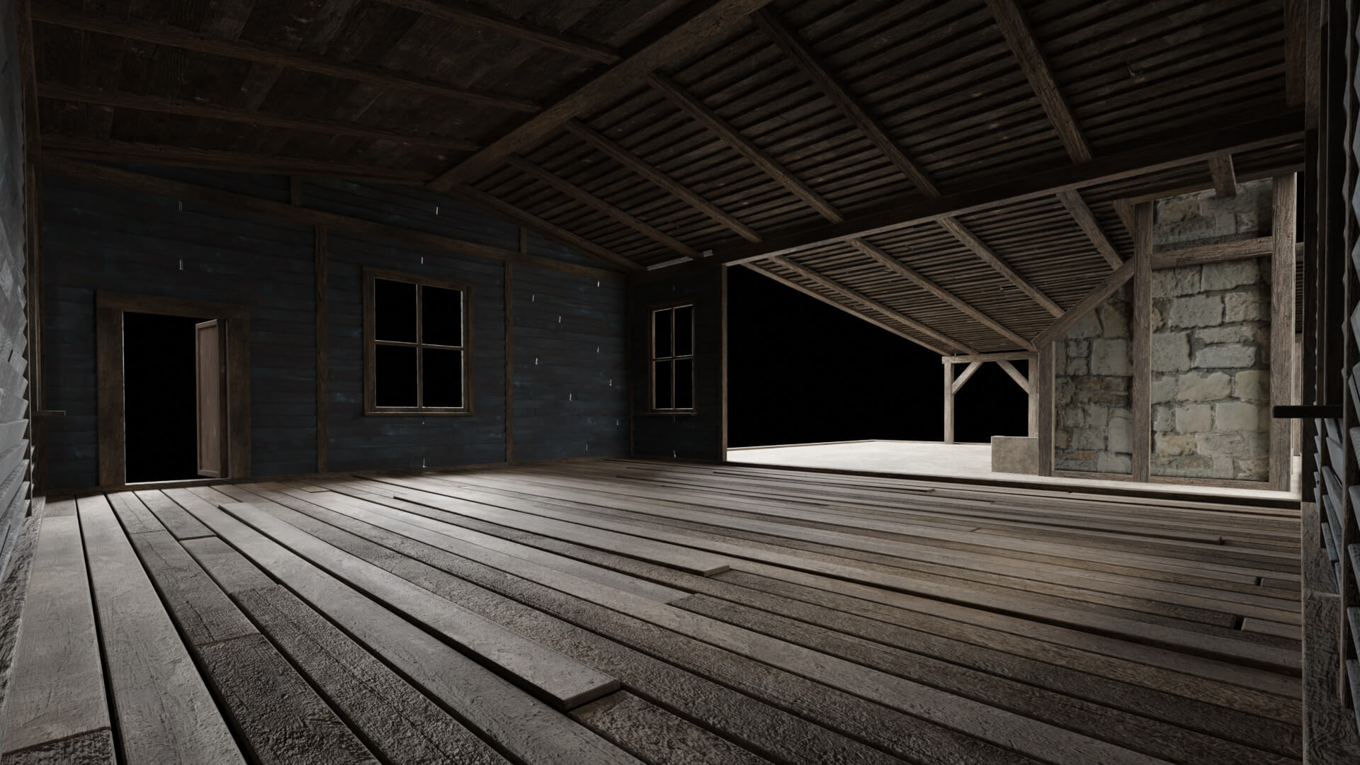 Wild West Western Warehouse Workshop Collection - 3D Model by Enterables