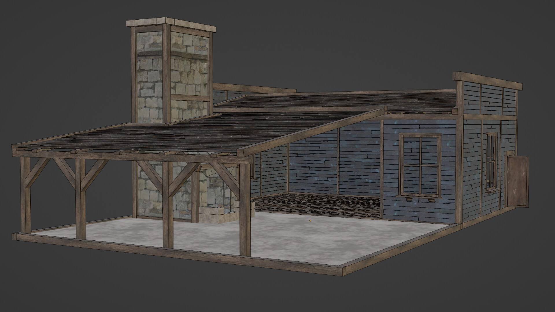 Wild West Western Warehouse Workshop Collection - 3D Model by Enterables