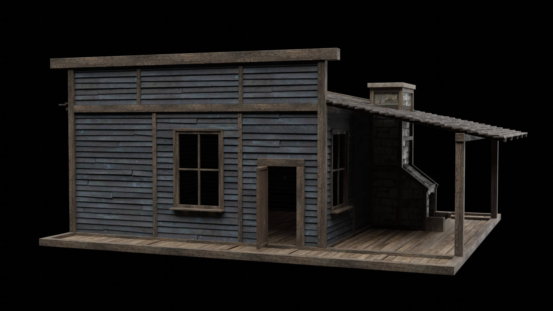 Wild West Western Warehouse Workshop Collection - 3D Model by Enterables