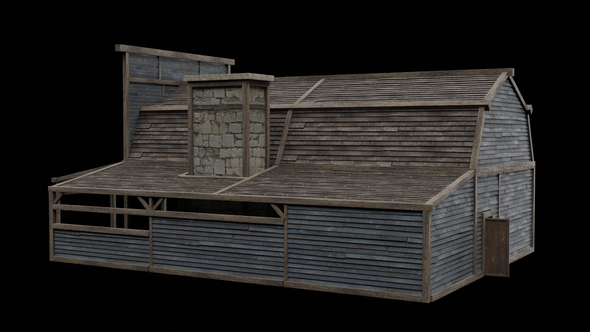 Wild West Western Warehouse Workshop Collection - 3D Model by Enterables