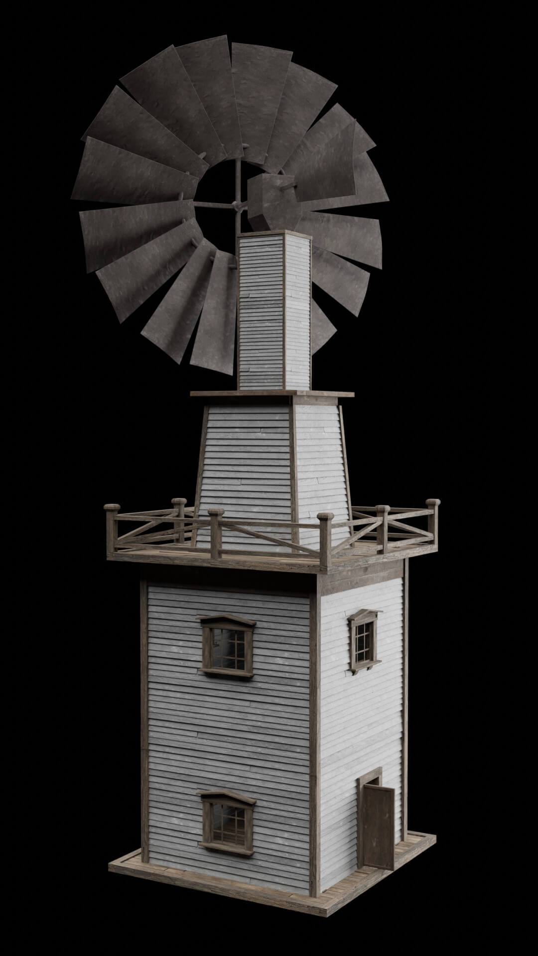 Wild West Western Windmill Wind Mill Collection - 3D Model by Enterables