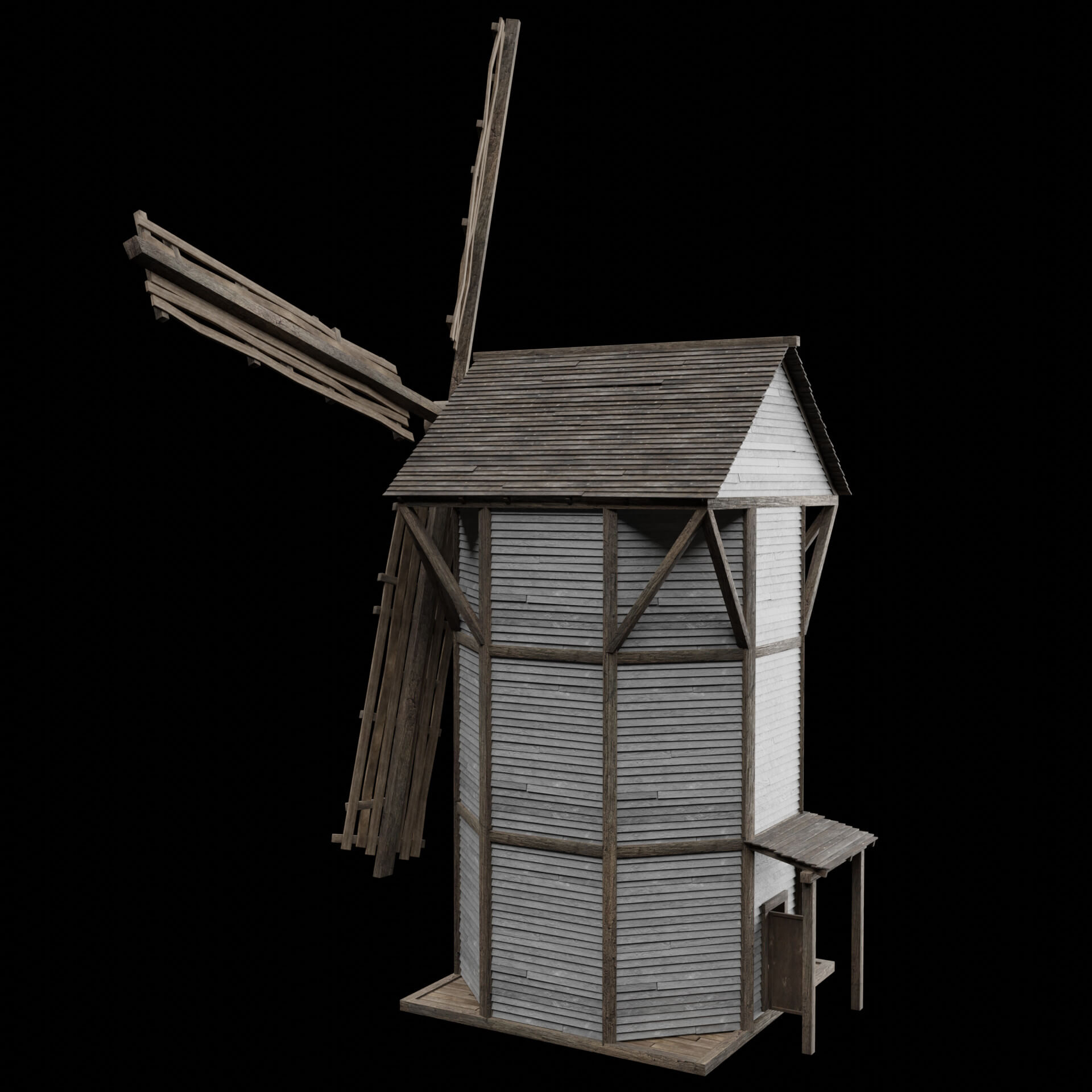 Wild West Western Windmill Wind Mill Collection - 3D Model by Enterables