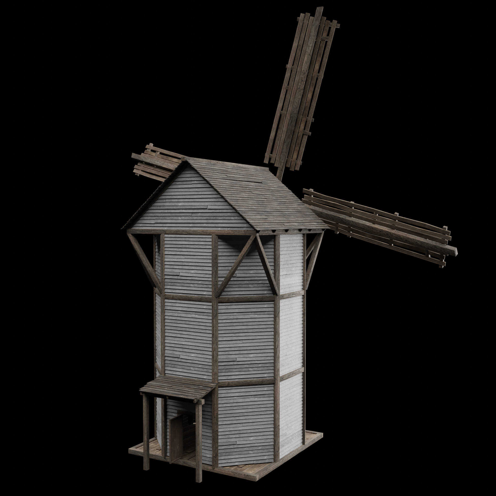 Wild West Western Windmill Wind Mill Collection - 3D Model by Enterables