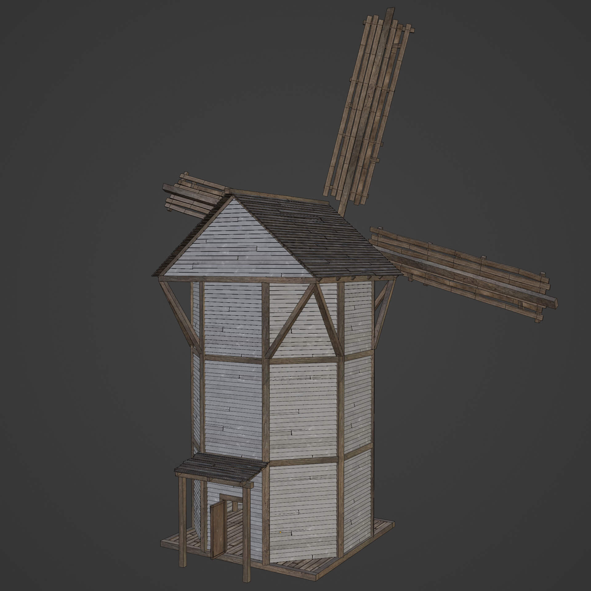 Wild West Western Windmill Wind Mill Collection - 3D Model by Enterables