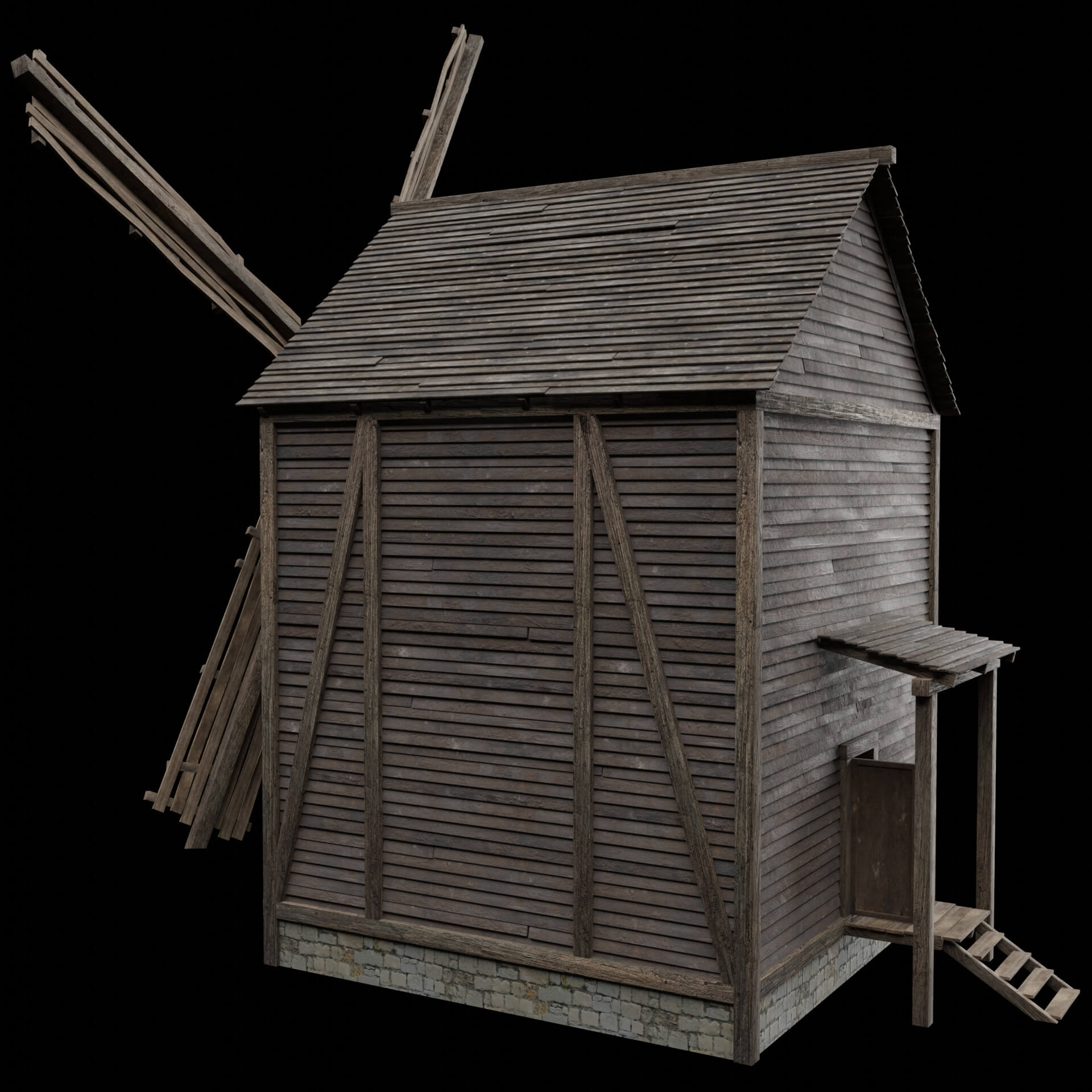 Wild West Western Windmill Wind Mill Collection - 3D Model by Enterables