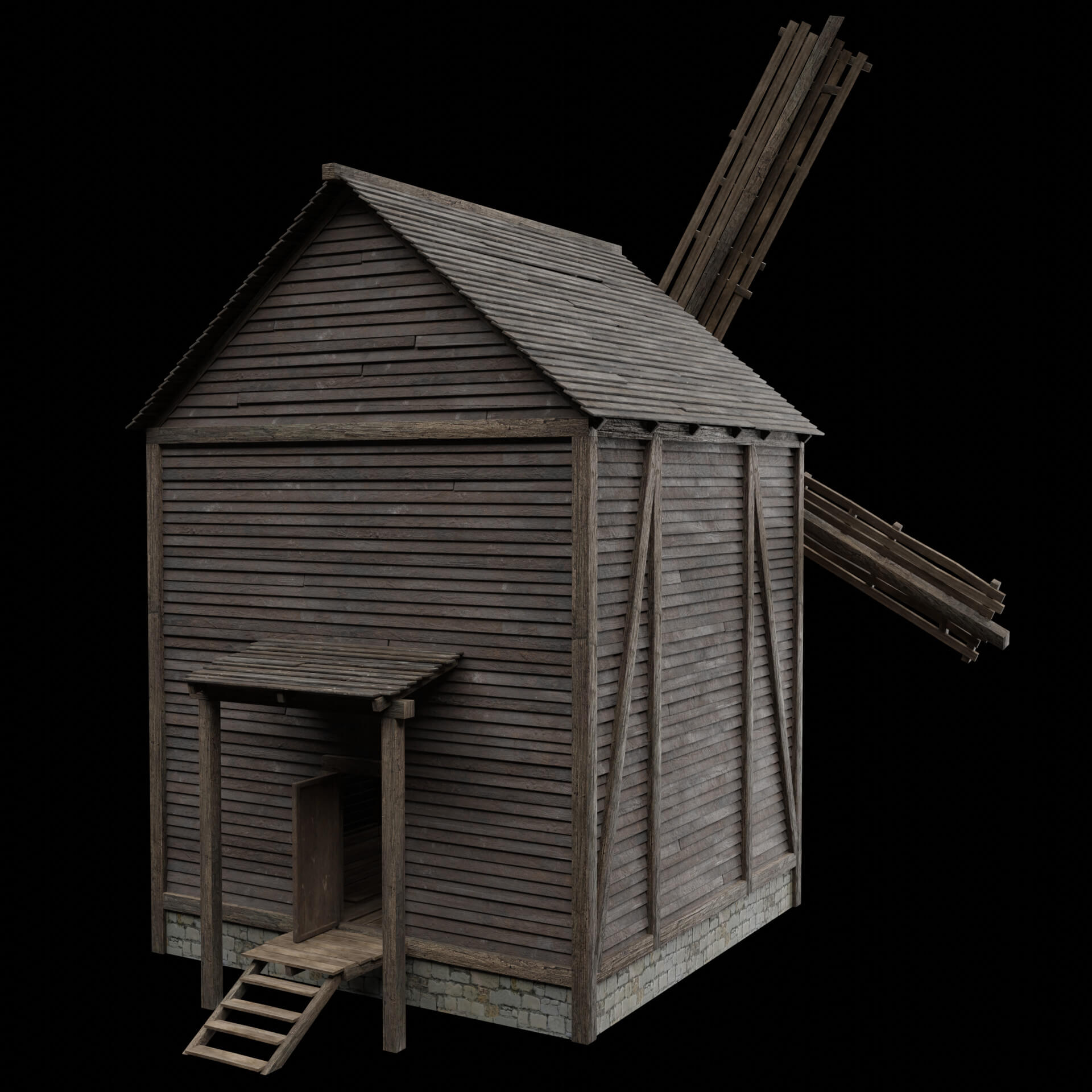 Wild West Western Windmill Wind Mill Collection - 3D Model by Enterables