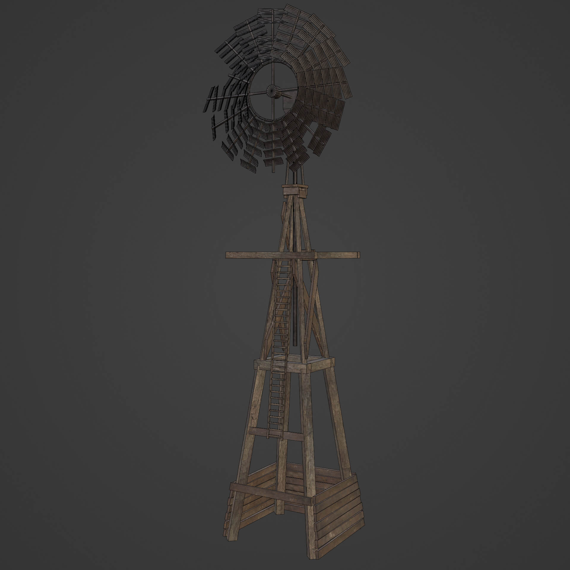 Wild West Western Windmill Wind Mill Collection - 3D Model by Enterables