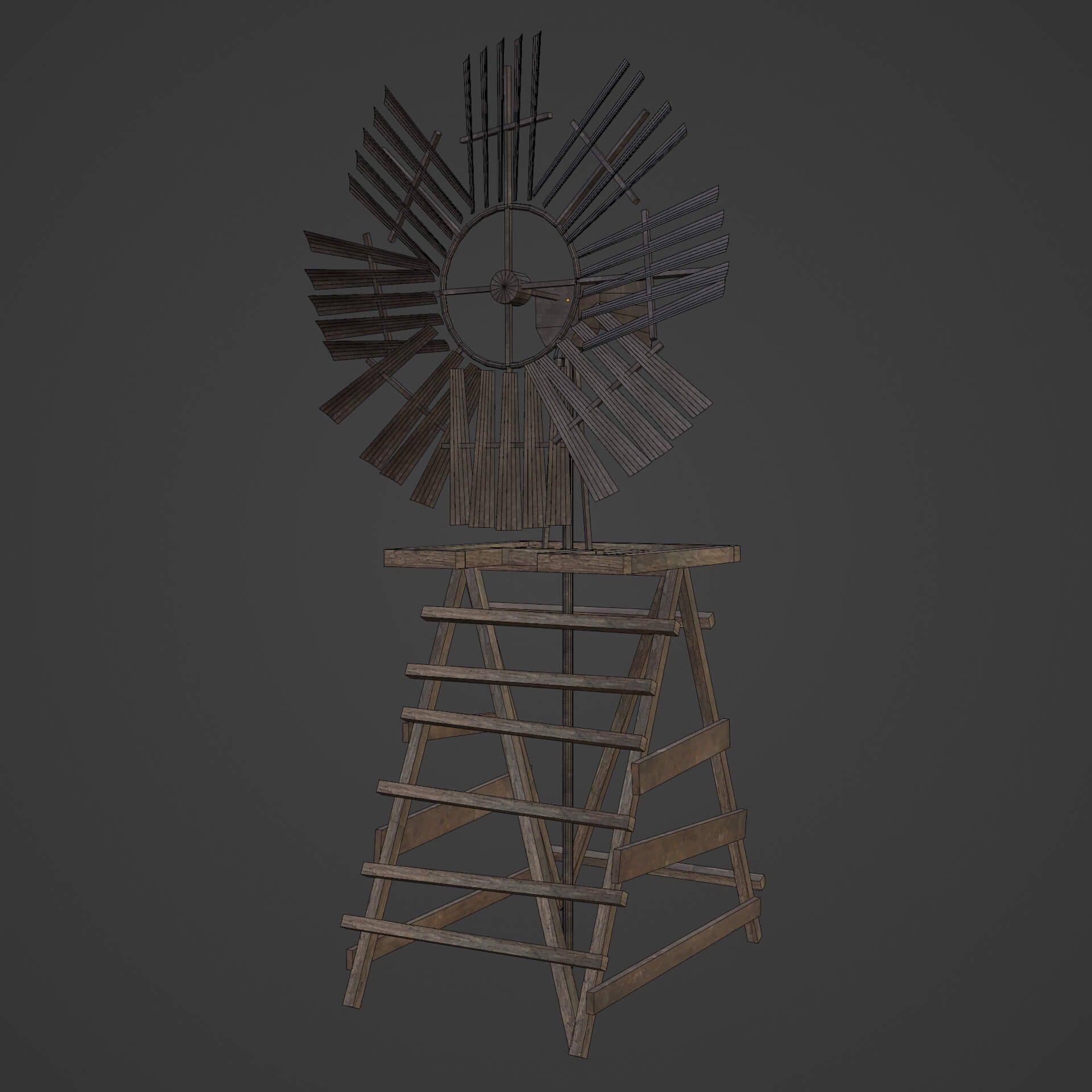 Wild West Western Windmill Wind Mill Collection - 3D Model by Enterables