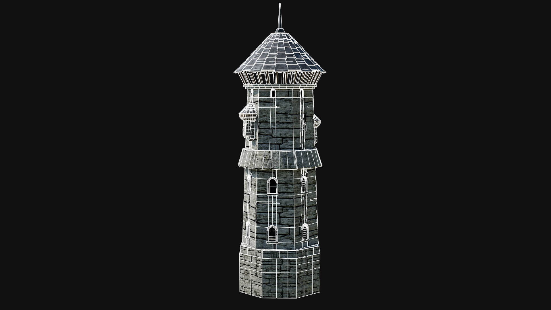 Wizard Towers Collection - 3D Model by Enterables