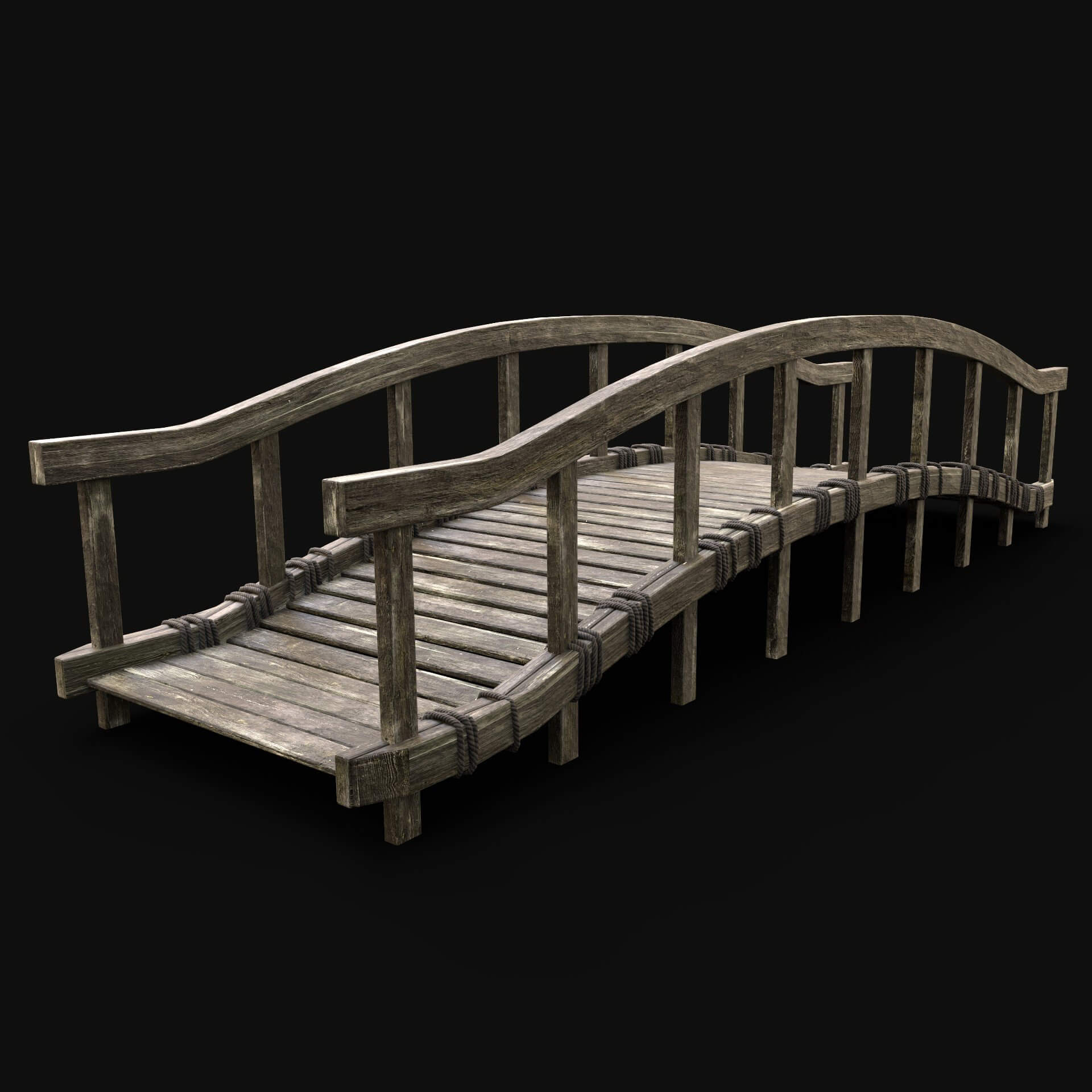 Wooden Bridge - 3D Model by Enterables