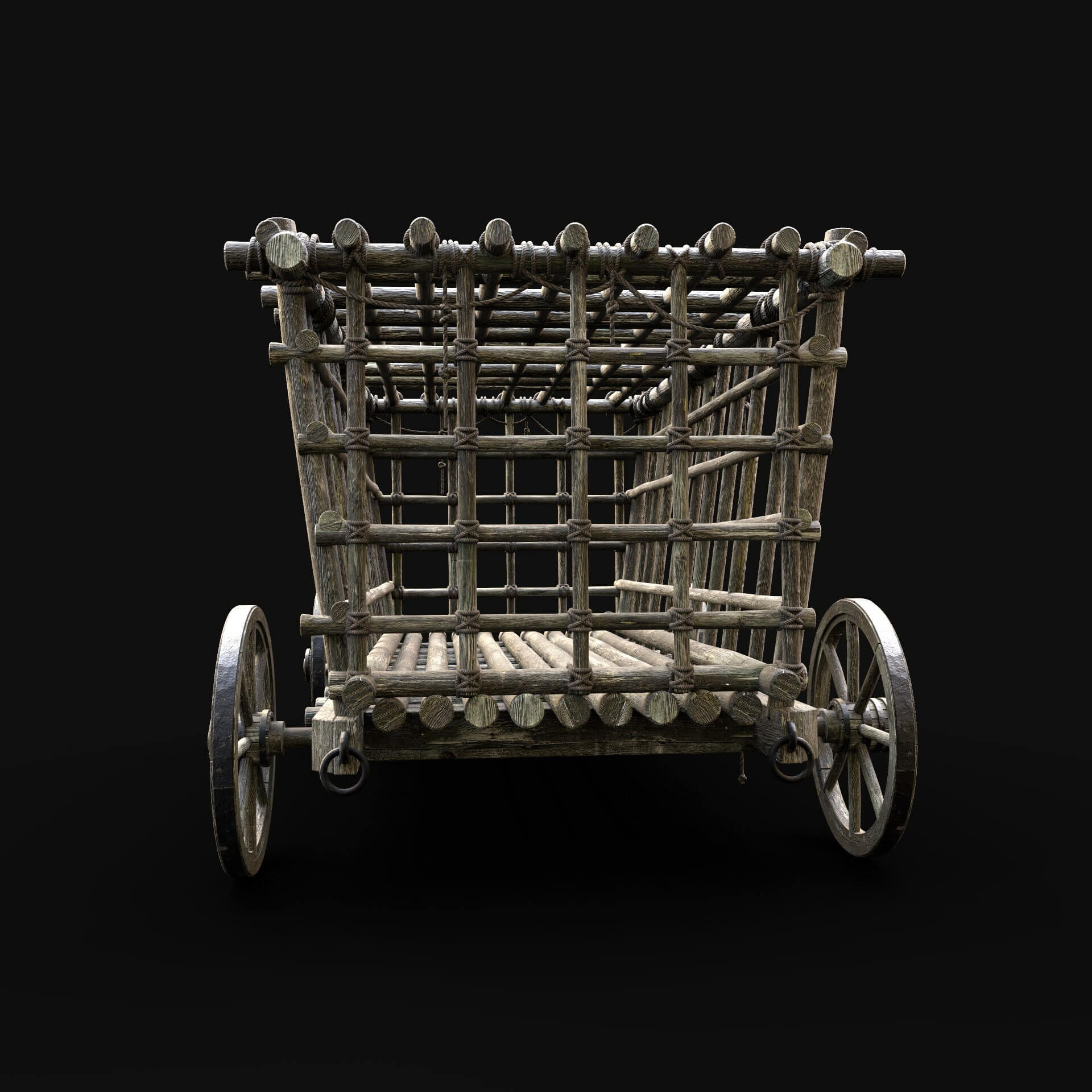 Medieval Wooden Cage Collection - 3D Model by Enterables