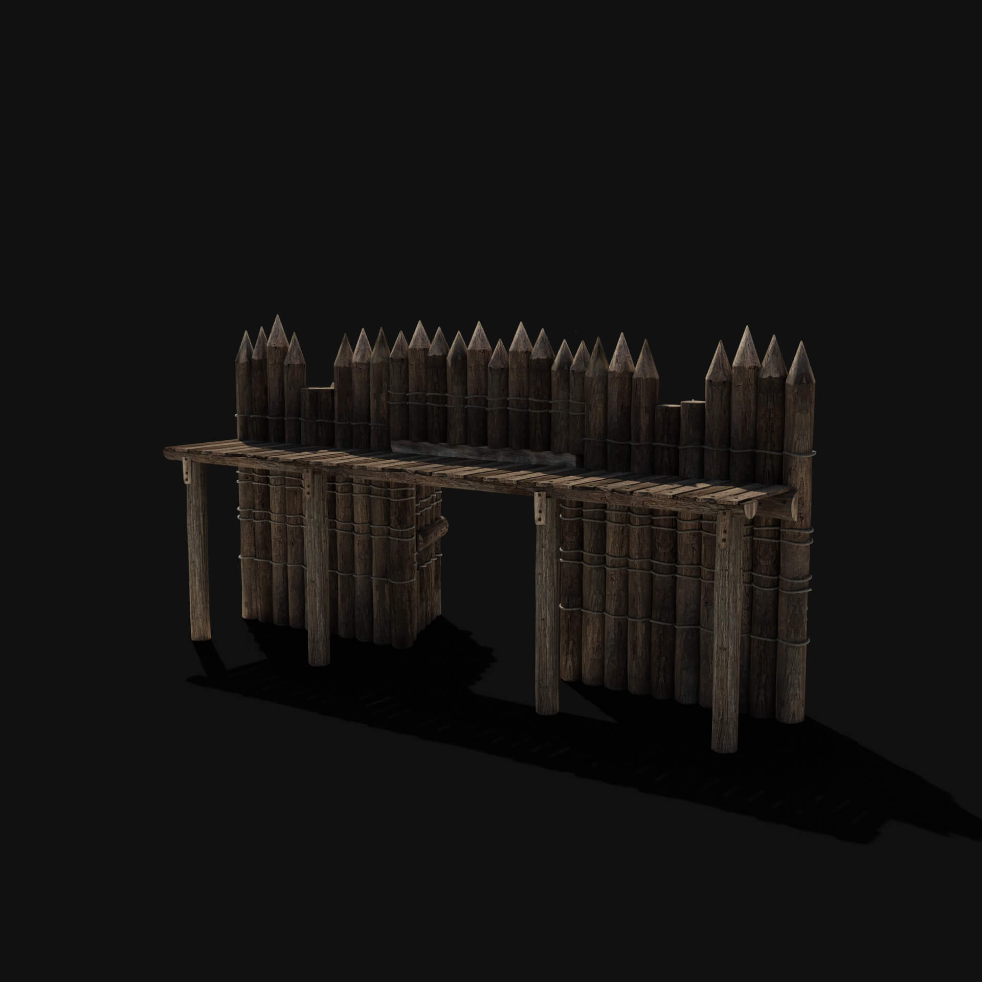 Wooden Gates Medieval Door Collection - 3D Model by Enterables