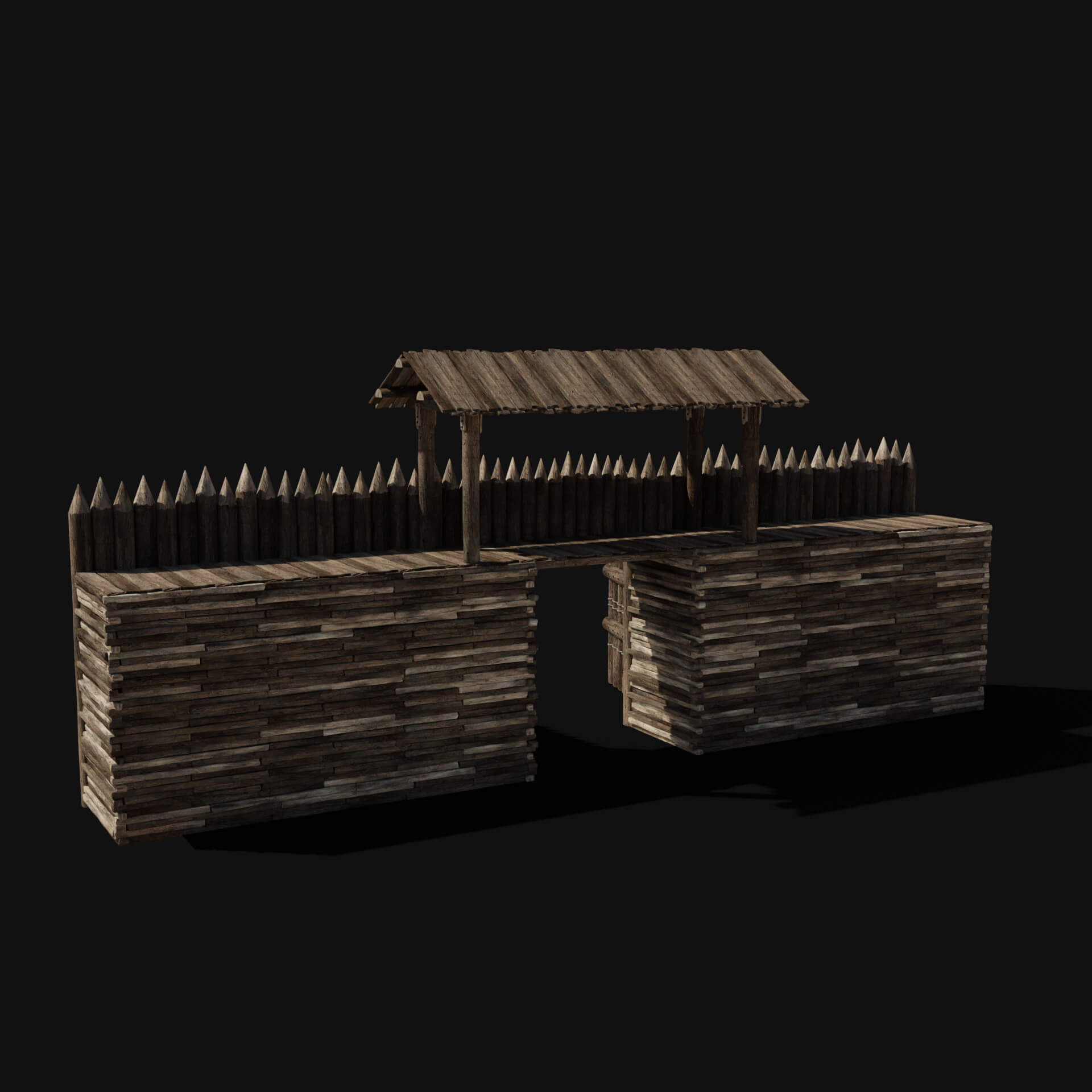 Wooden Gates Medieval Door Collection - 3D Model by Enterables