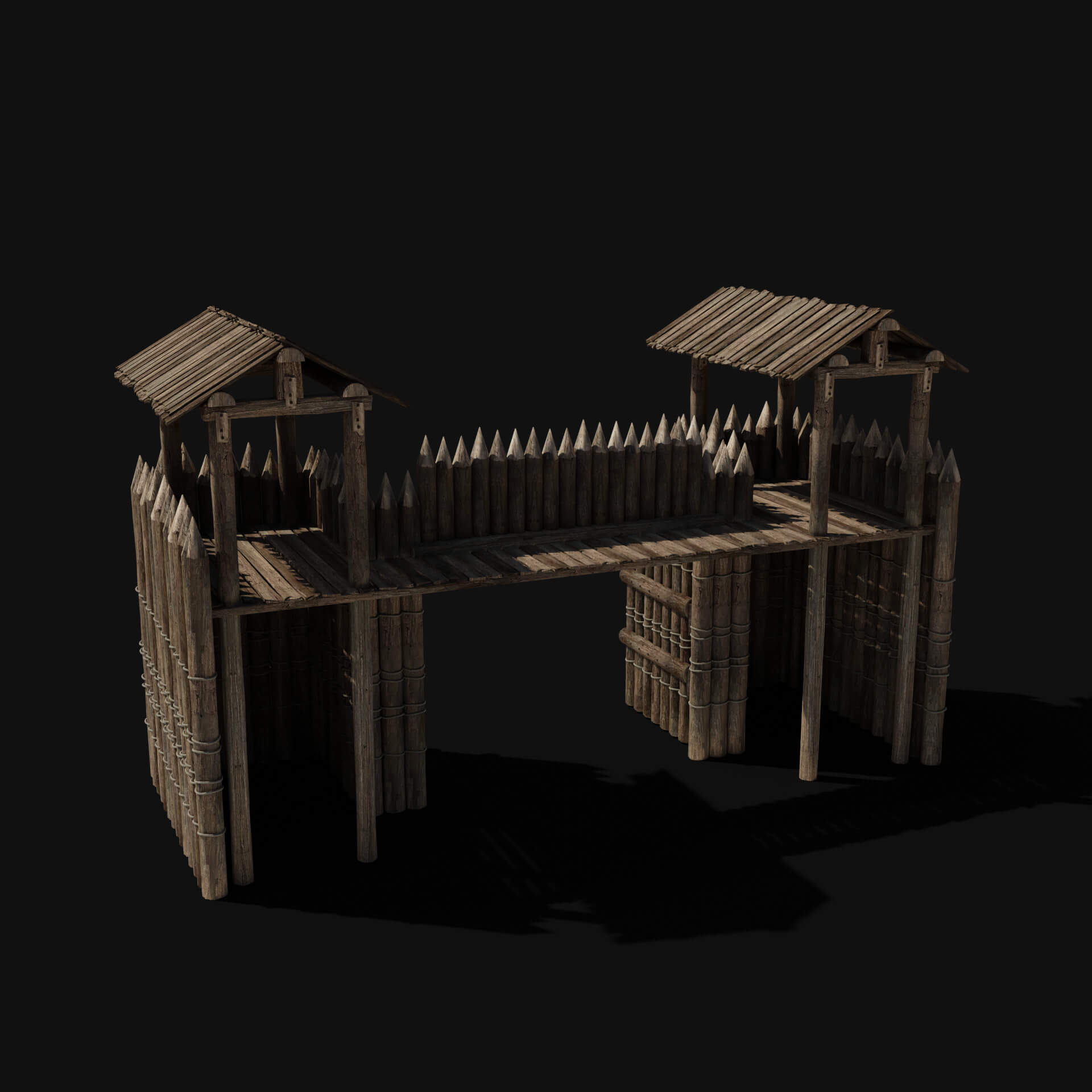 Wooden Gates Medieval Door Collection - 3D Model by Enterables