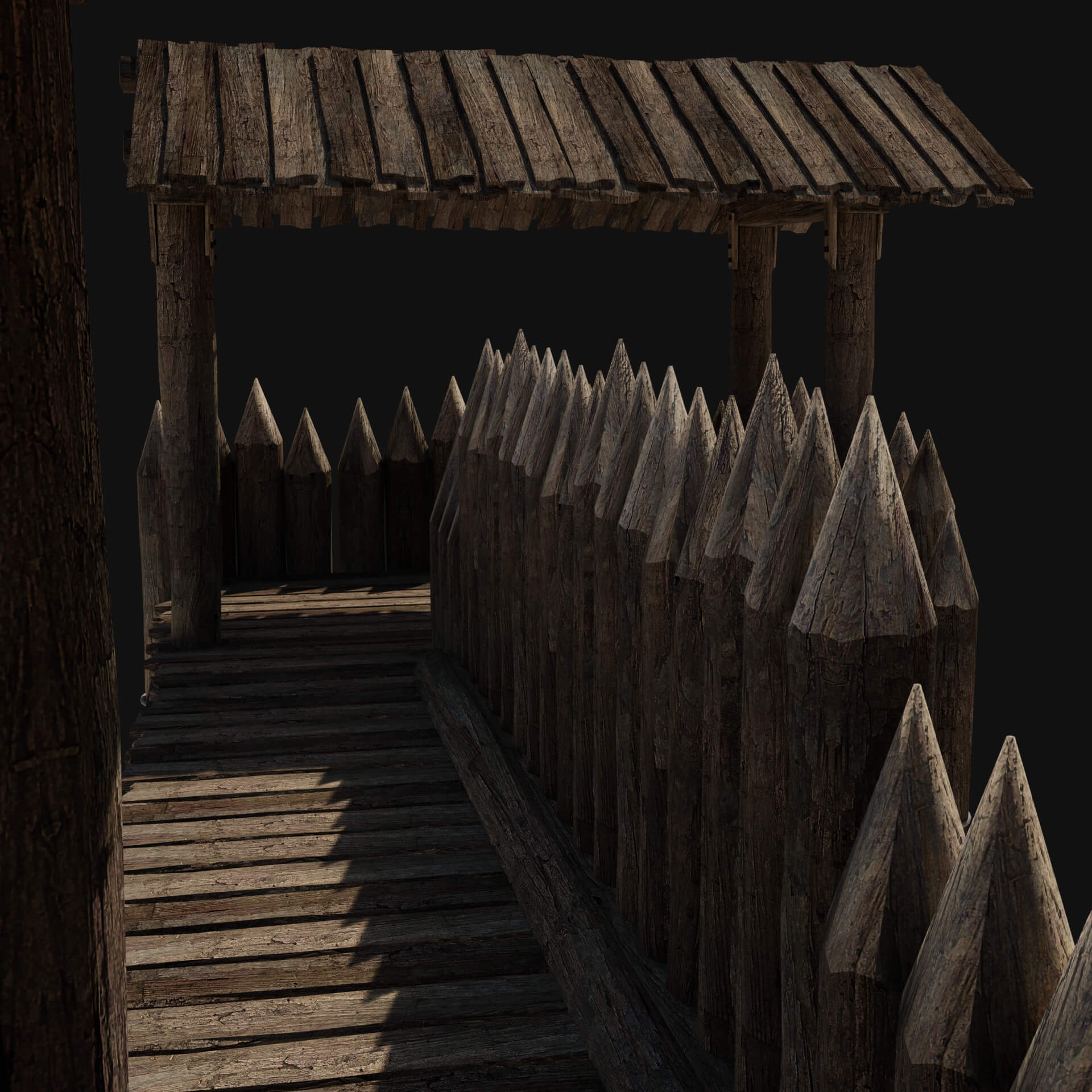 Wooden Gates Medieval Door Collection - 3D Model by Enterables