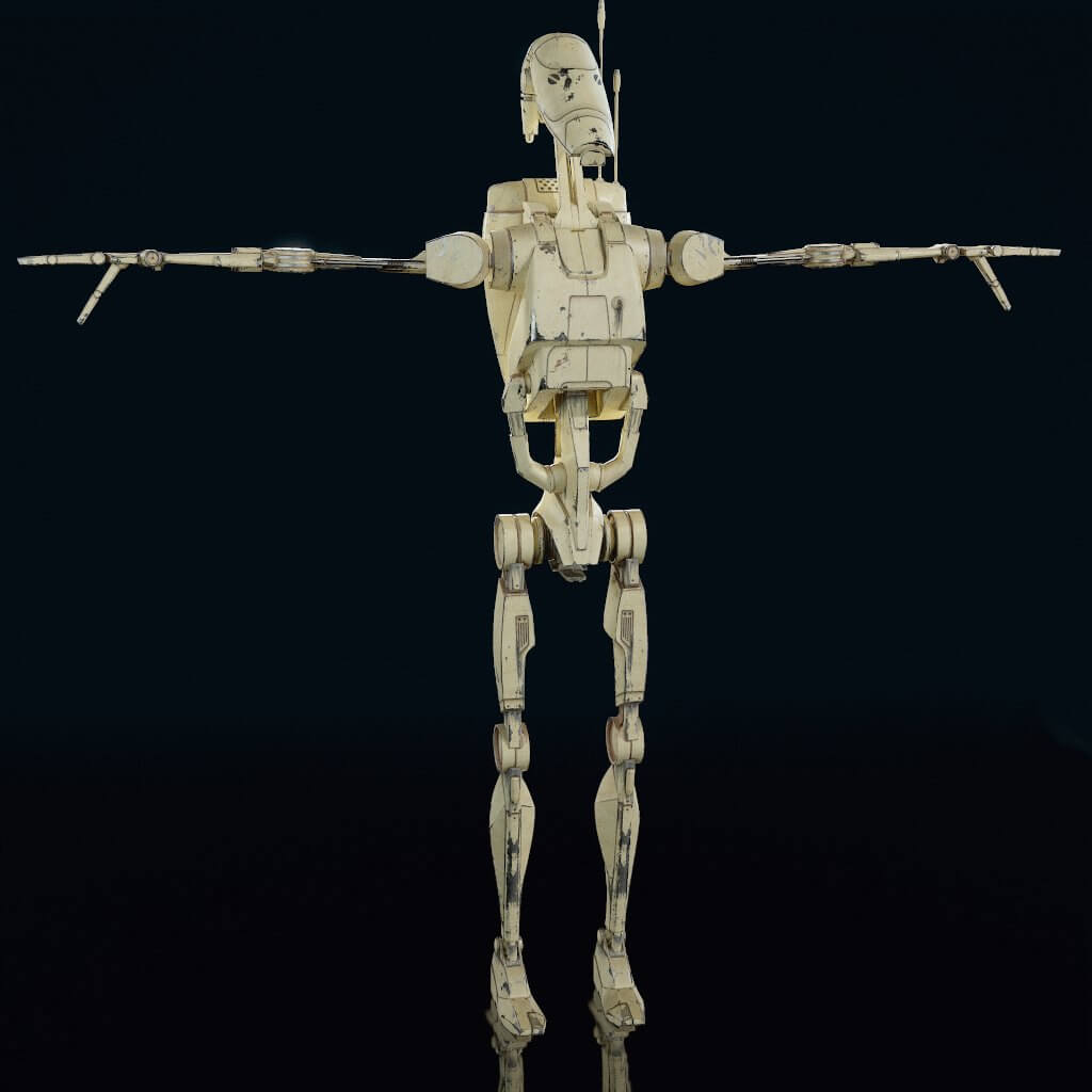Battle Droid B1 - Star Wars 3D Model by epoche