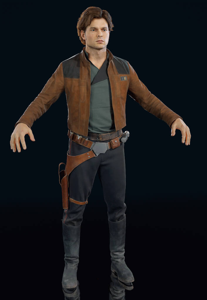 Han Solo Young - Star Wars 3D Model by epoche
