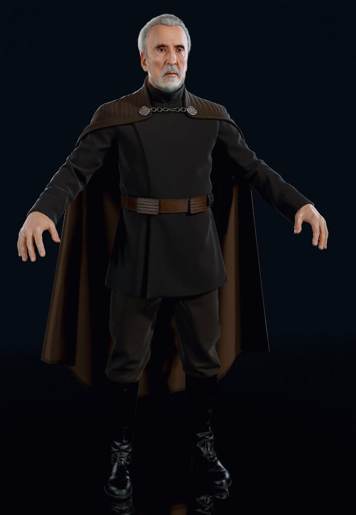 Count Dooku - Star Wars 3D Model by epoche