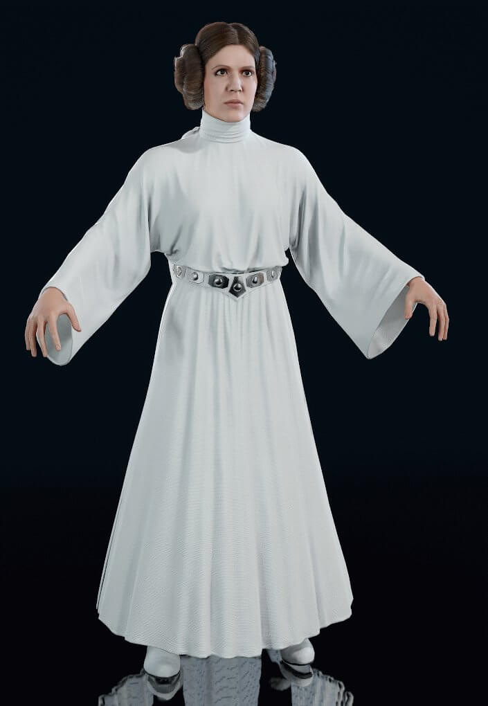 Leia - Star Wars 3D Model by epoche