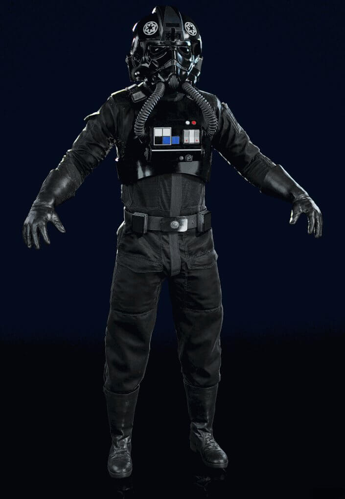 Tie Pilot - Star Wars 3D Model by epoche