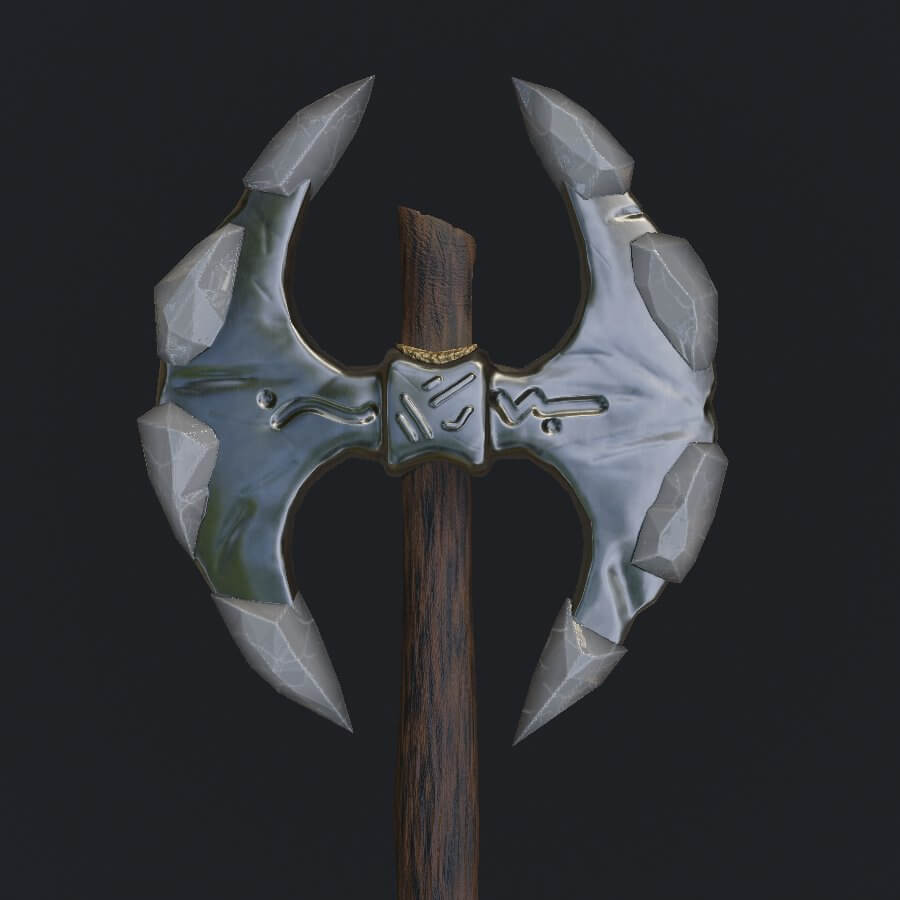 Fantasy Two Handed Axe