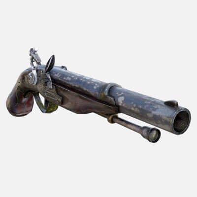 Pirate Black Powder Gun - 3D Model by ershFX