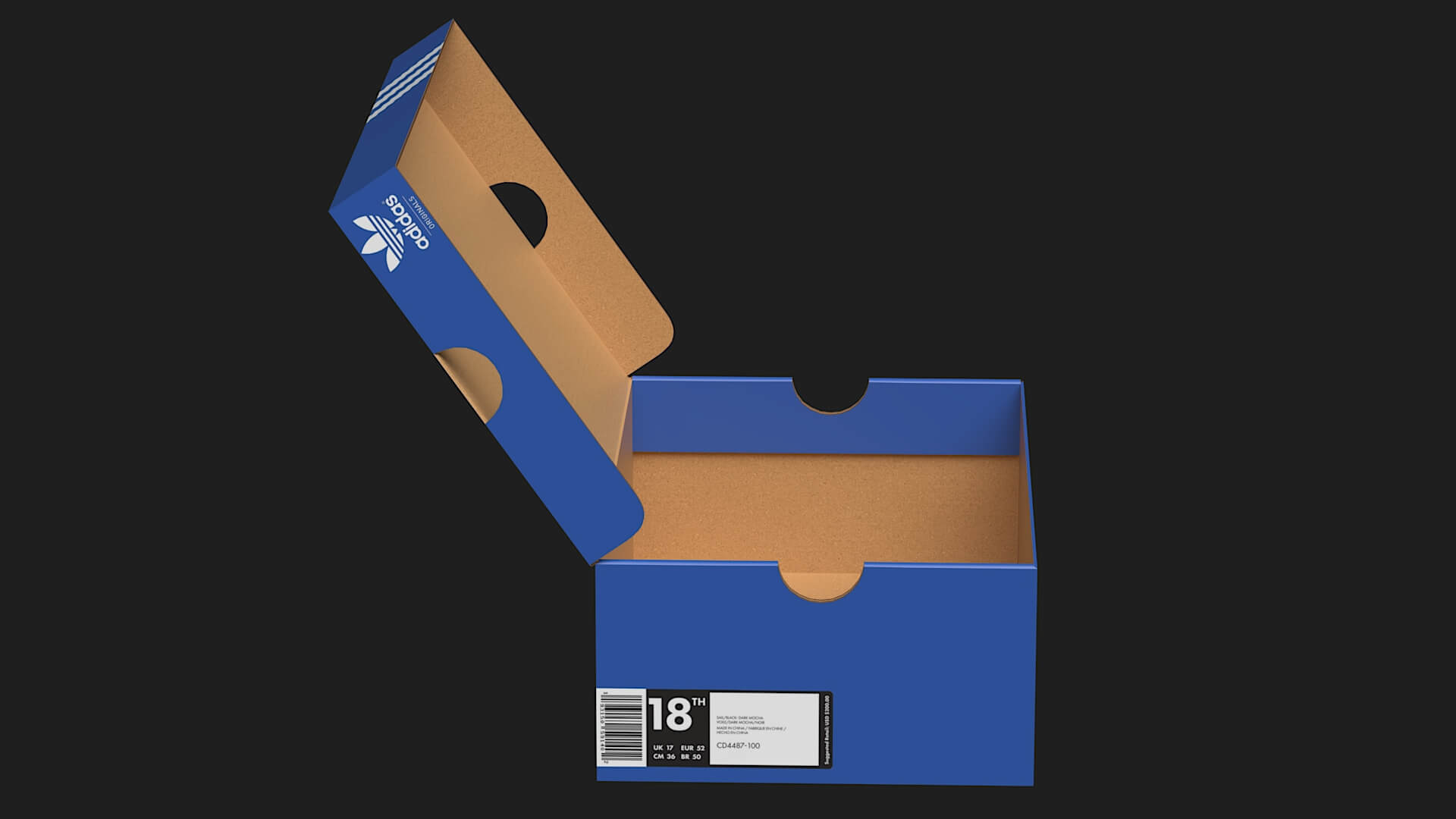 Adidas Shoe Box PBR 02 - 3D Model by ERTAN ZORLU