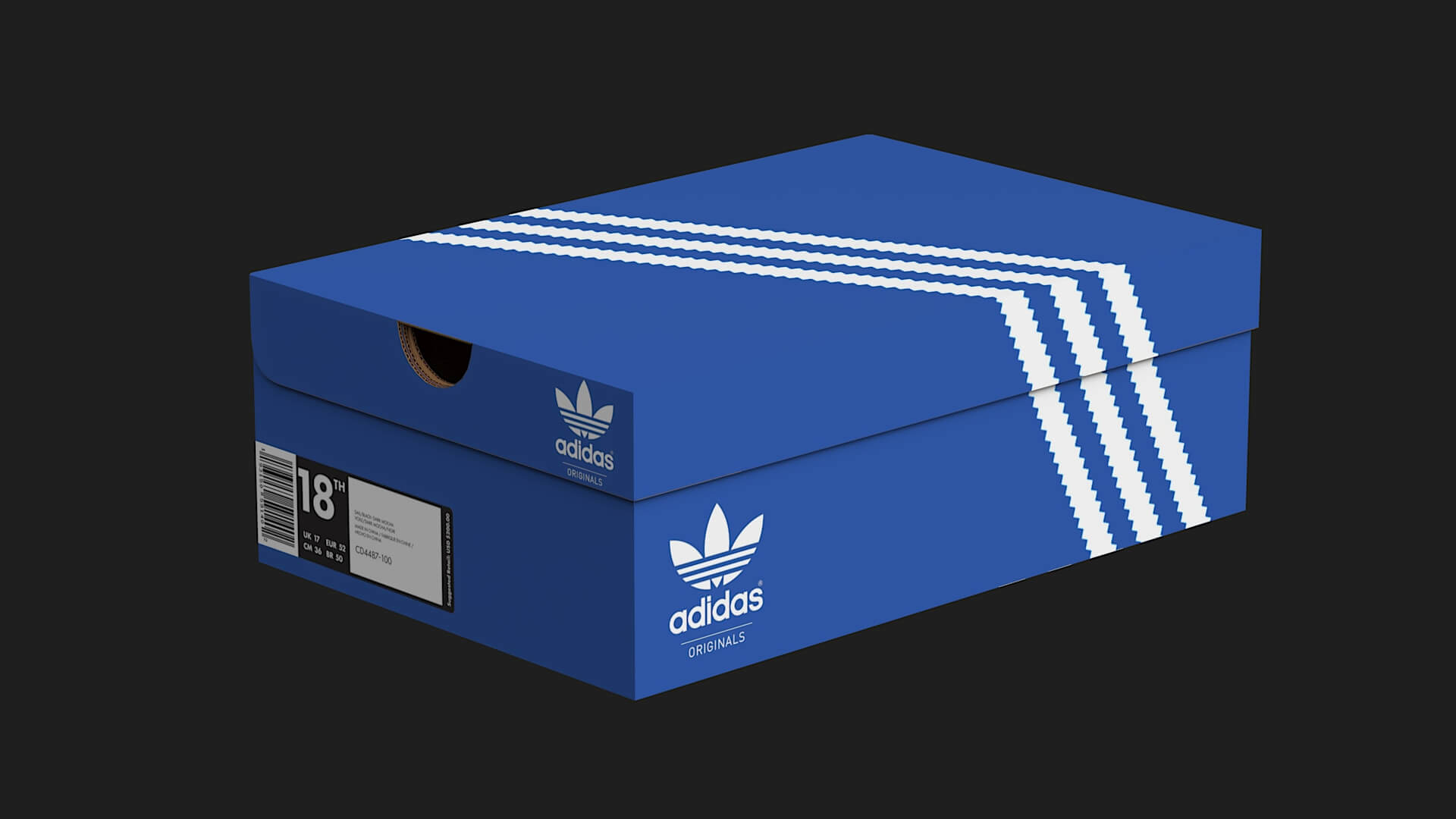 Adidas Shoe Box PBR 02 - 3D Model by ERTAN ZORLU