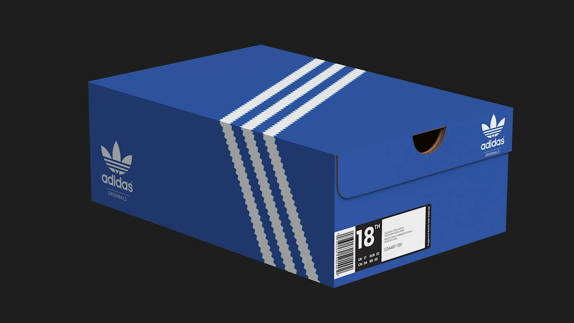 Adidas Shoe Box PBR 02 - 3D Model by ERTAN ZORLU