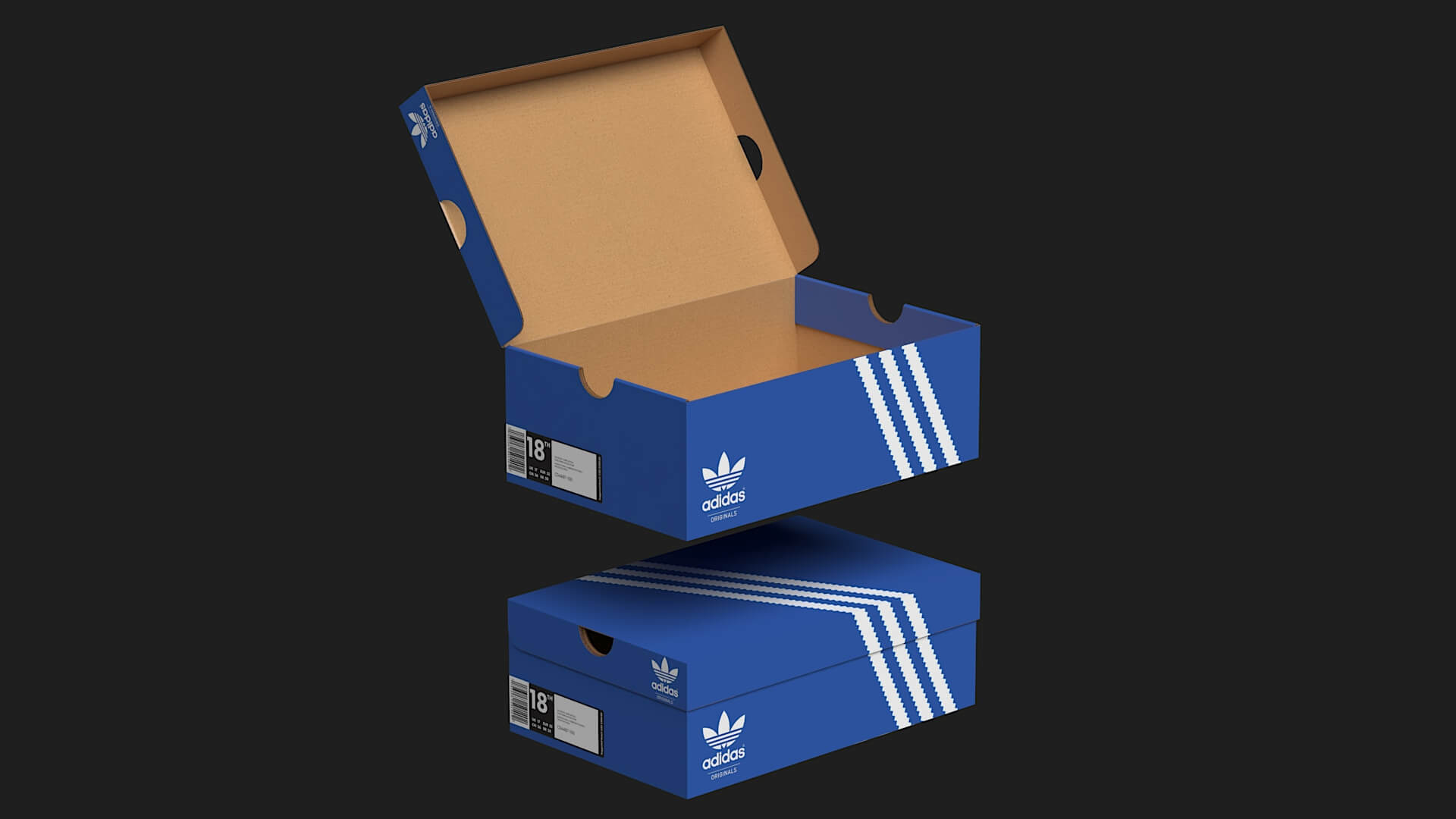 Adidas Shoe Box PBR 02 - 3D Model by ERTAN ZORLU