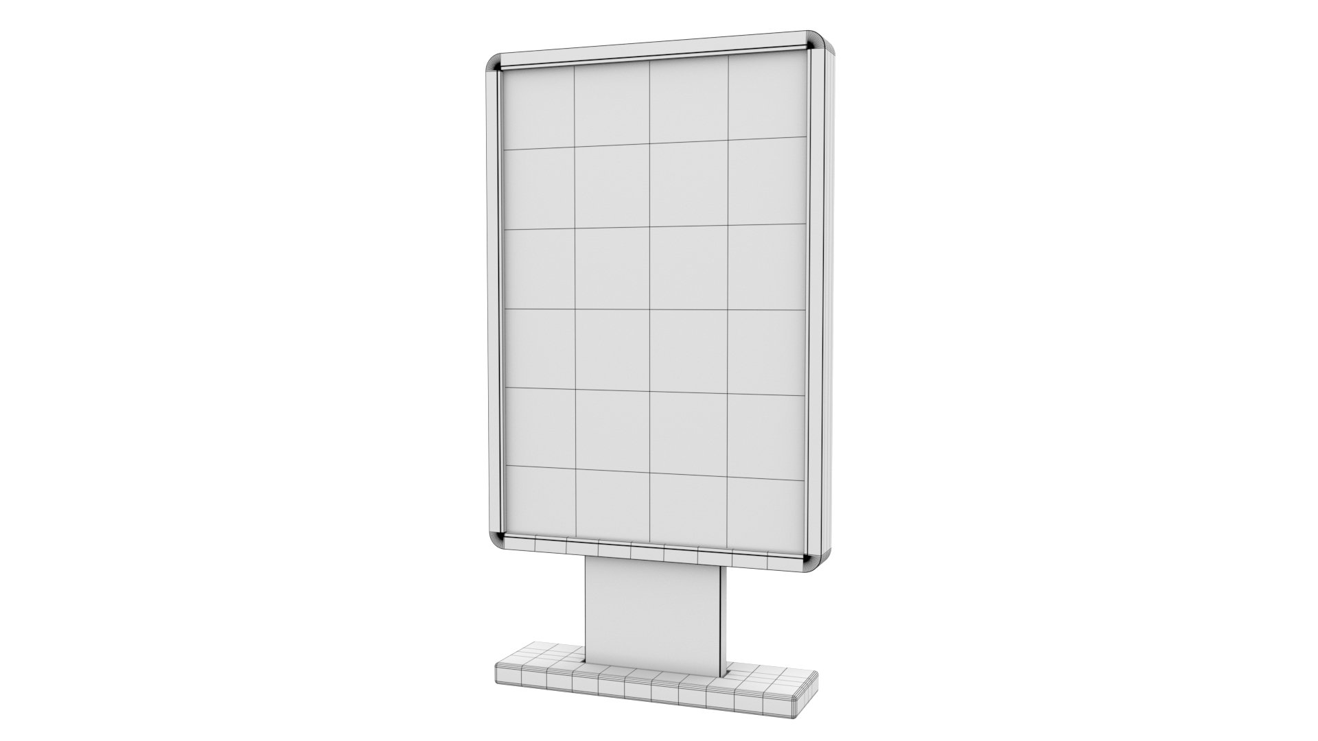 Advertising Stand Display Billboard 01 - 3D Model by ERTAN ZORLU