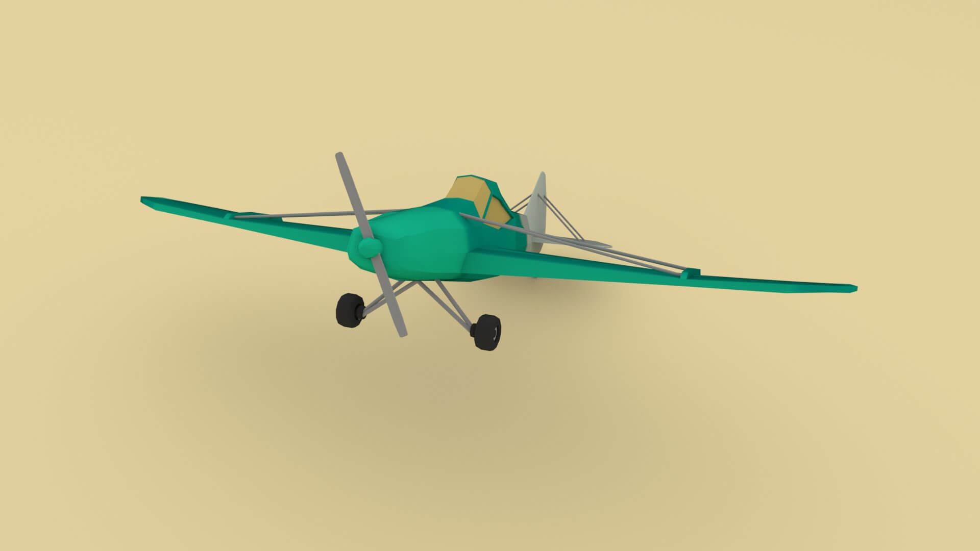 Airplane Cartoon - 05 3D Model by ERTAN ZORLU