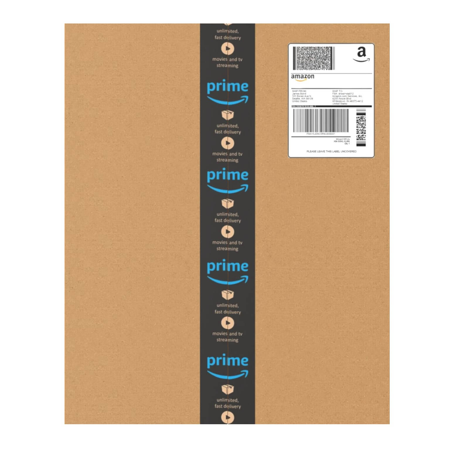 Amazon Box 2D PBR 07 - 3D Model by ERTAN ZORLU