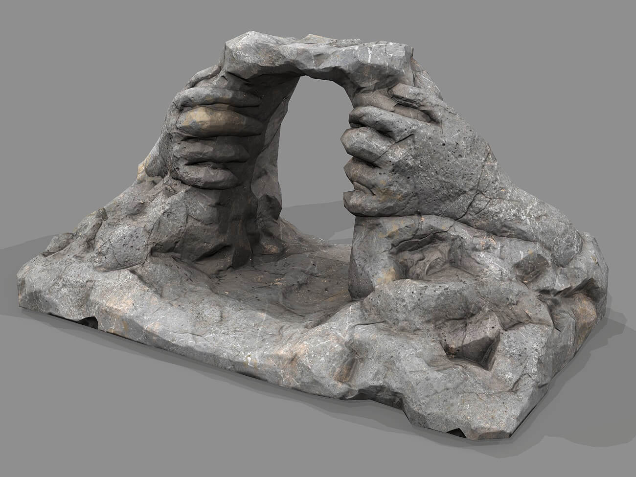 Cave Entrance Cliff Rock 02 - 3D Model by ERTAN ZORLU