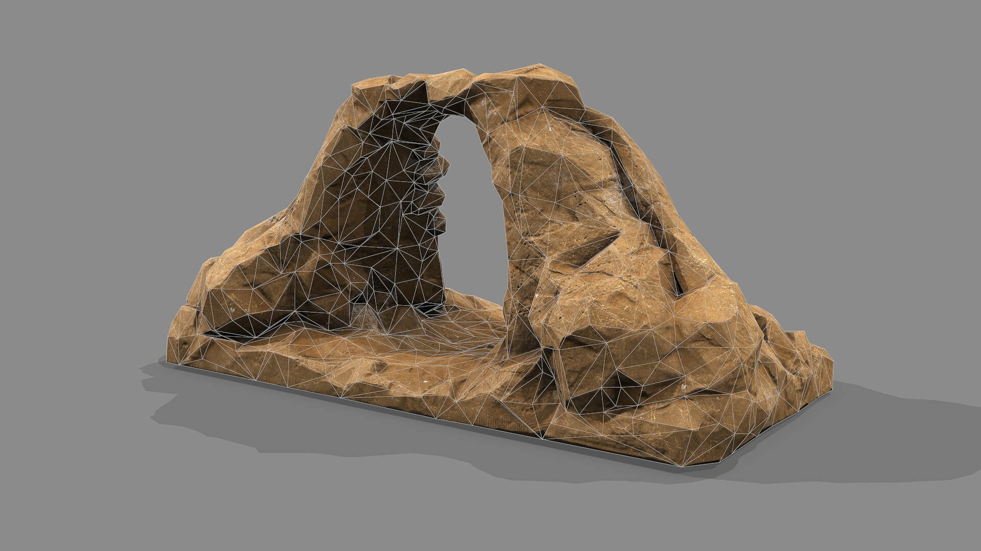 Cave Entrance Desert Rock 05 - 3D Model by ERTAN ZORLU