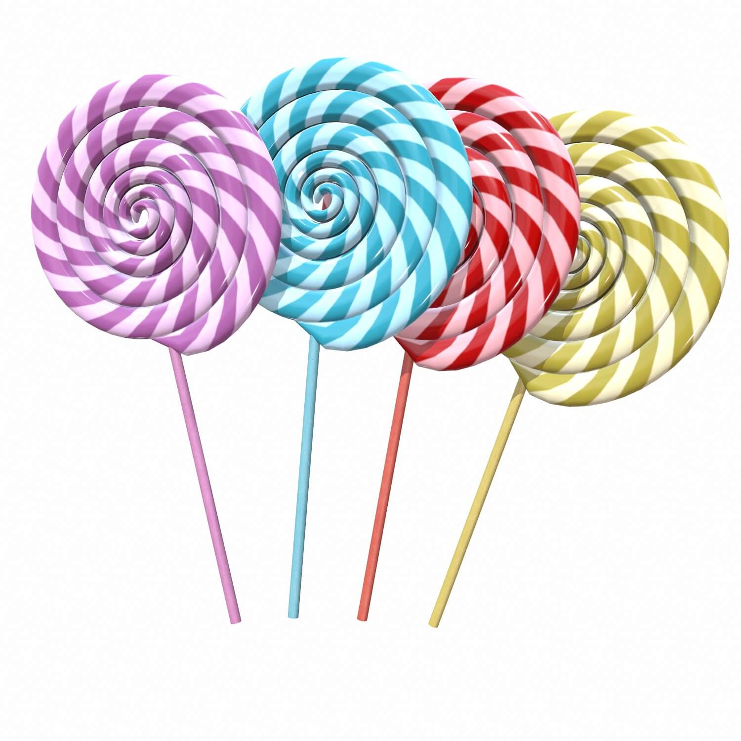 Christmas Swirl Lollipop - 3D Model by ERTAN ZORLU