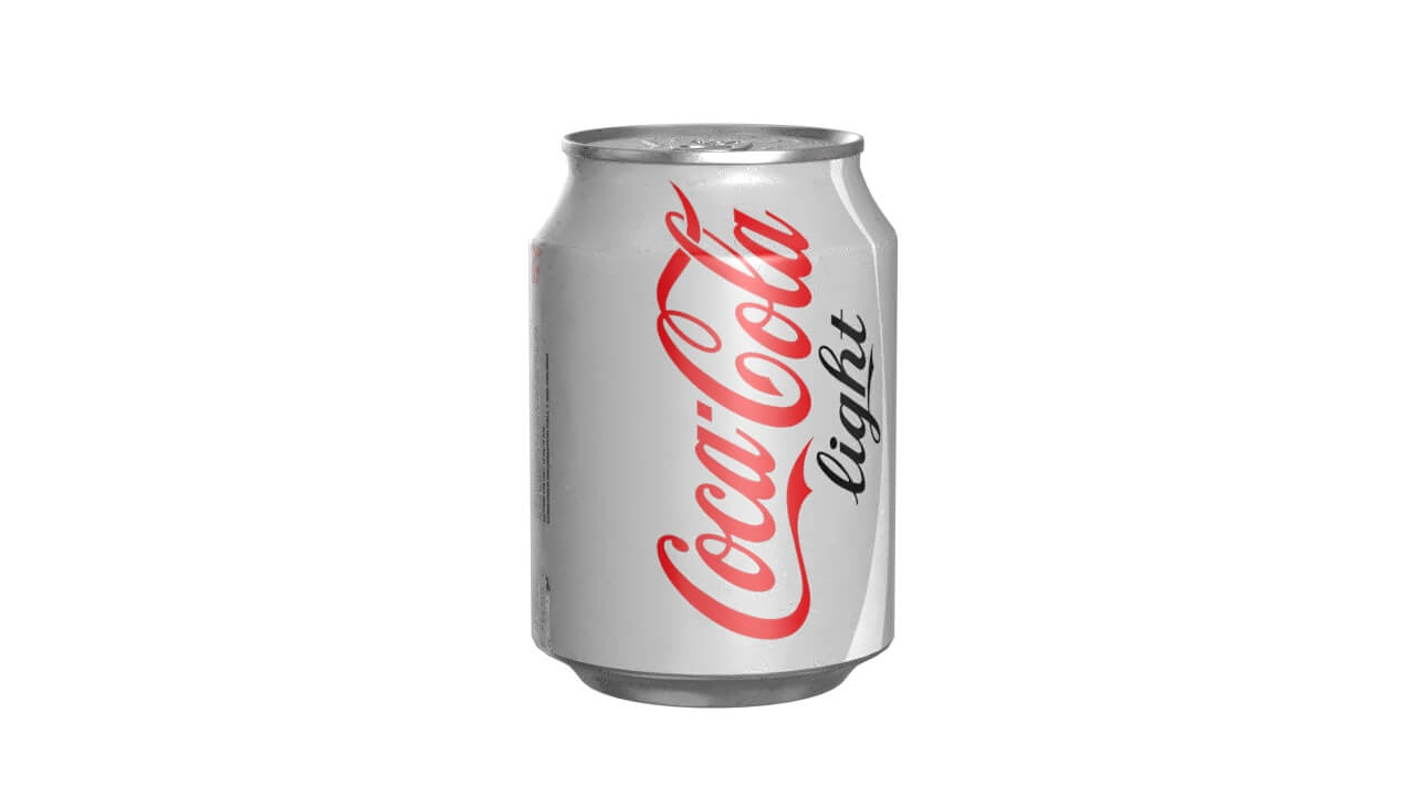 Coca Cola Light Drink Can 250ml 09 - 3D Model by ERTAN ZORLU