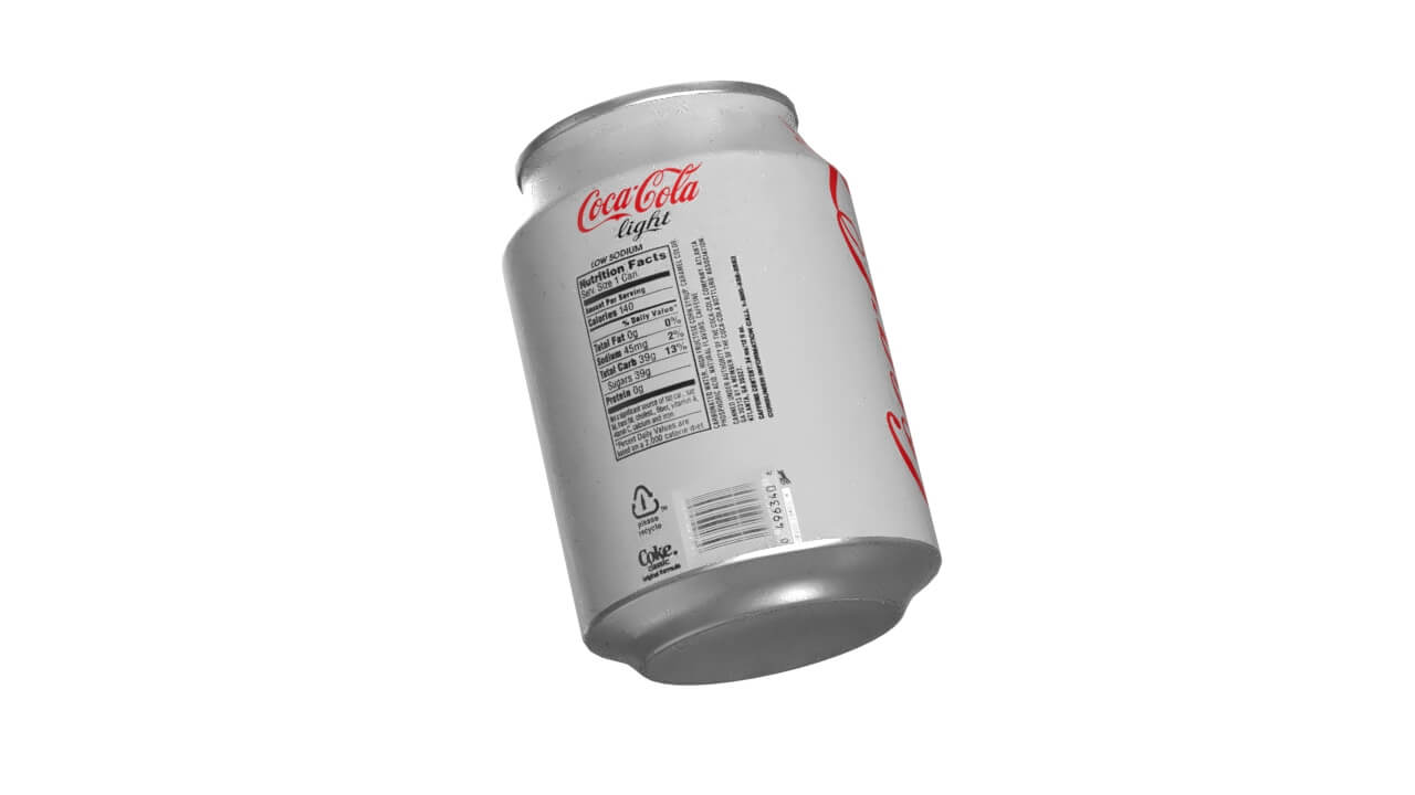 Coca Cola Light Drink Can 250ml 09 - 3D Model by ERTAN ZORLU