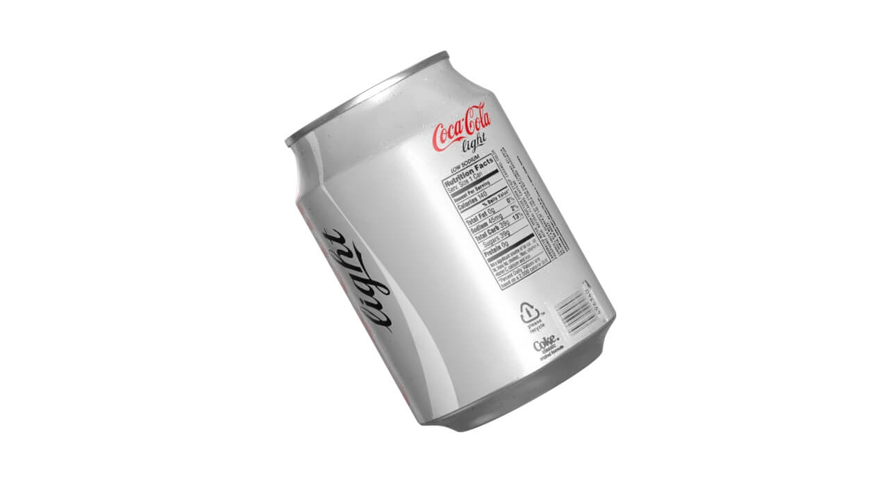 Coca Cola Light Drink Can 330ml 10 - 3D Model by ERTAN ZORLU