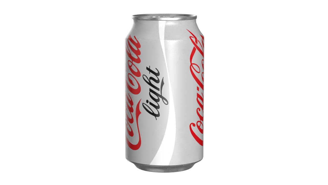 Coca Cola Light Drink Can 355ml 11 - 3D Model by ERTAN ZORLU