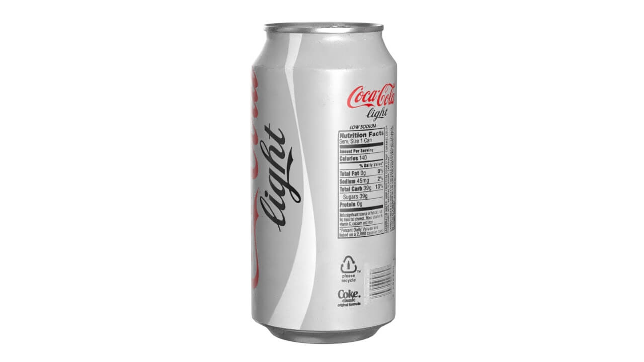 Coca Cola Light Drink Can 375ml 12 - 3D Model by ERTAN ZORLU
