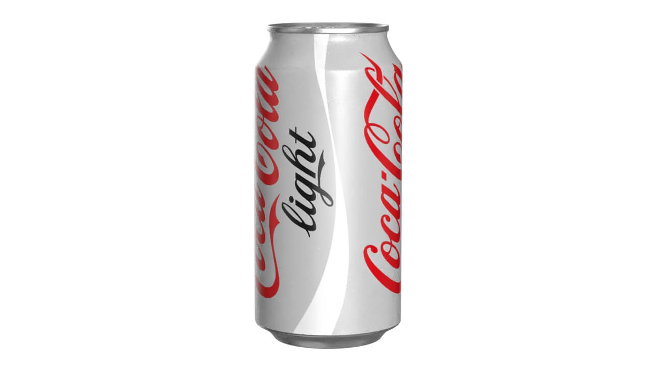 Coca Cola Light Drink Can 375ml 12 - 3D Model by ERTAN ZORLU